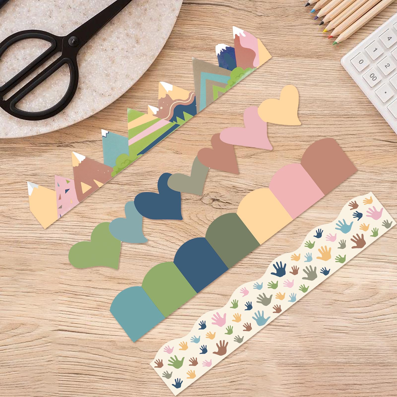 Snapklik.com : WEDTYGH 91.8ft Boho Bulletin Board Borders Self-Adhesive ...