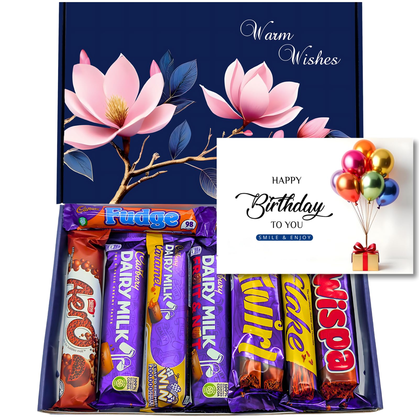 Chocolate Gift Box, Happy Birthday Surprises, Letterbox Hamper, 8 Full ...