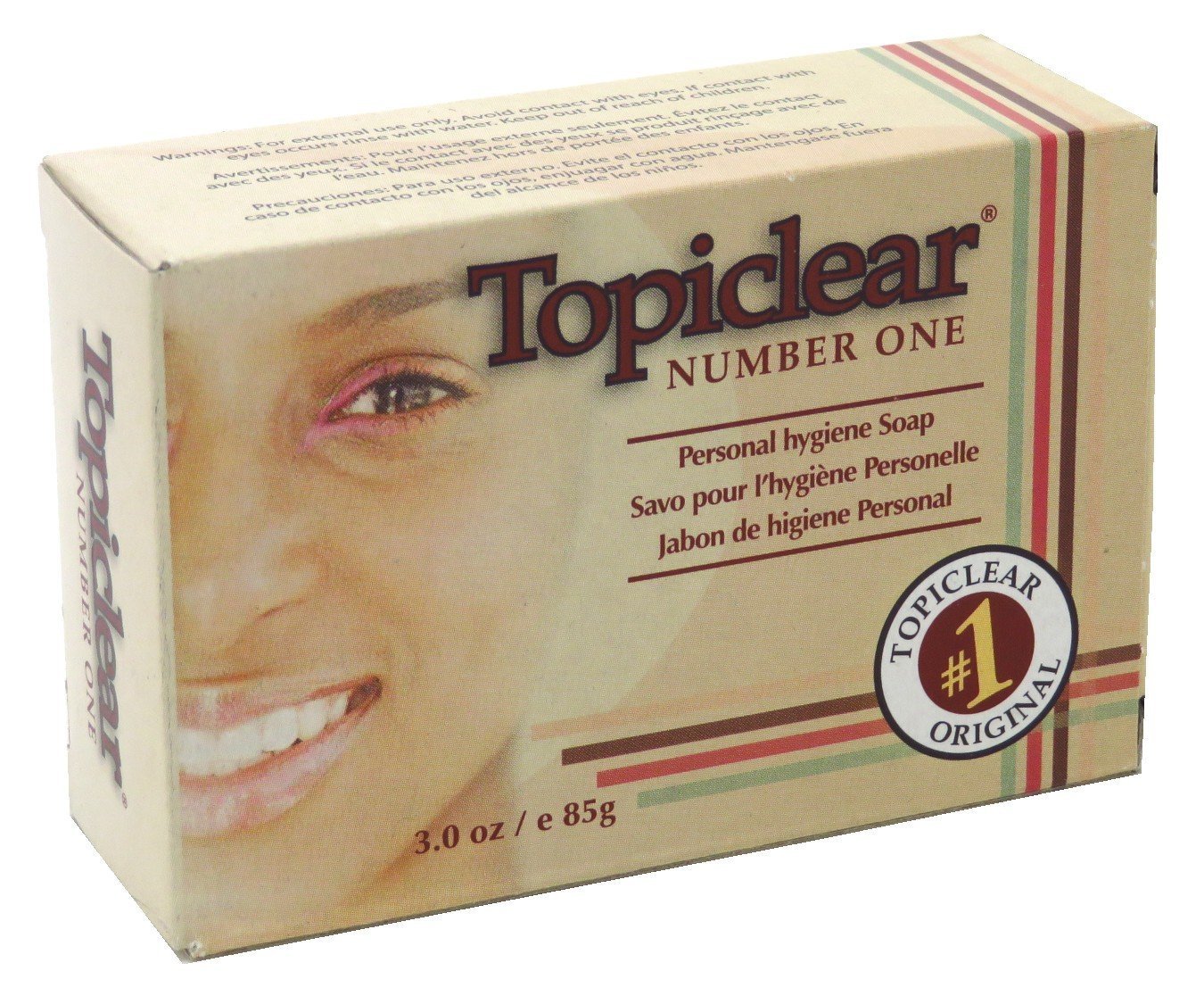 Amazon.com : Topiclear Number One Soap 3 Ounce Boxed (88ml) (3 Pack ...