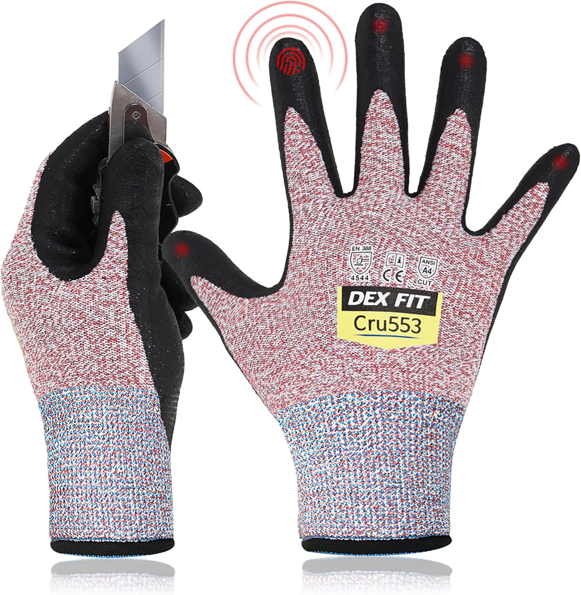 Schwer 1 Pair Size XL Highest Level Cut Resistant Work Gloves+ 1 Pair ...