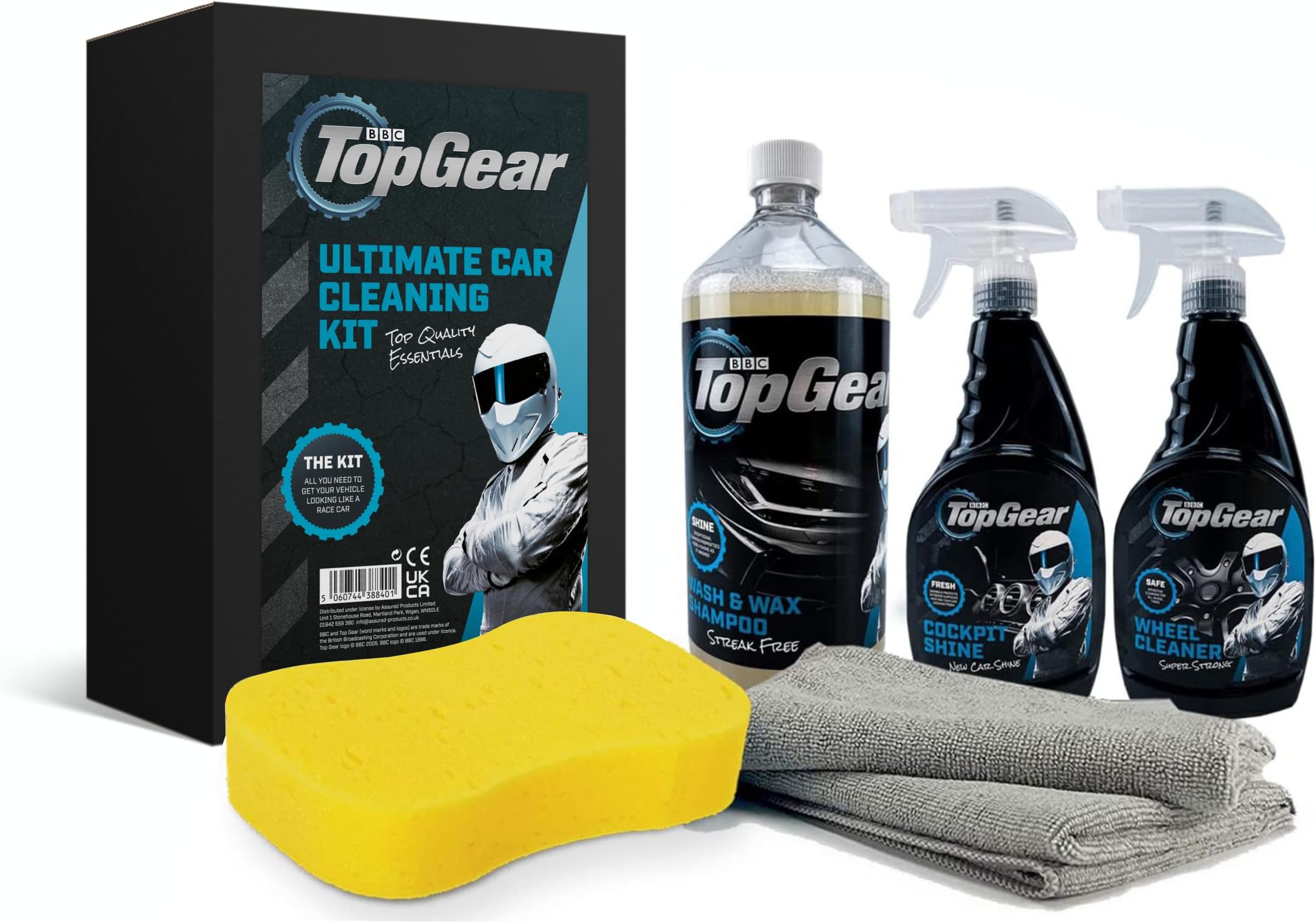 Top Gear Exclusive Waterless Wash and Wax Car Cleaning kit - Gift set ...