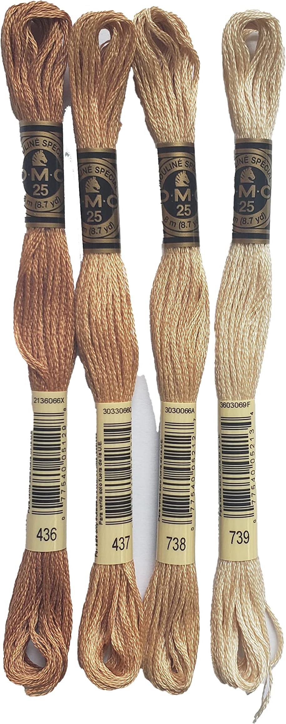 Amazon.com: DMC 6-Strand Embroidery Cotton Bundle - Tan Color Family -4 ...