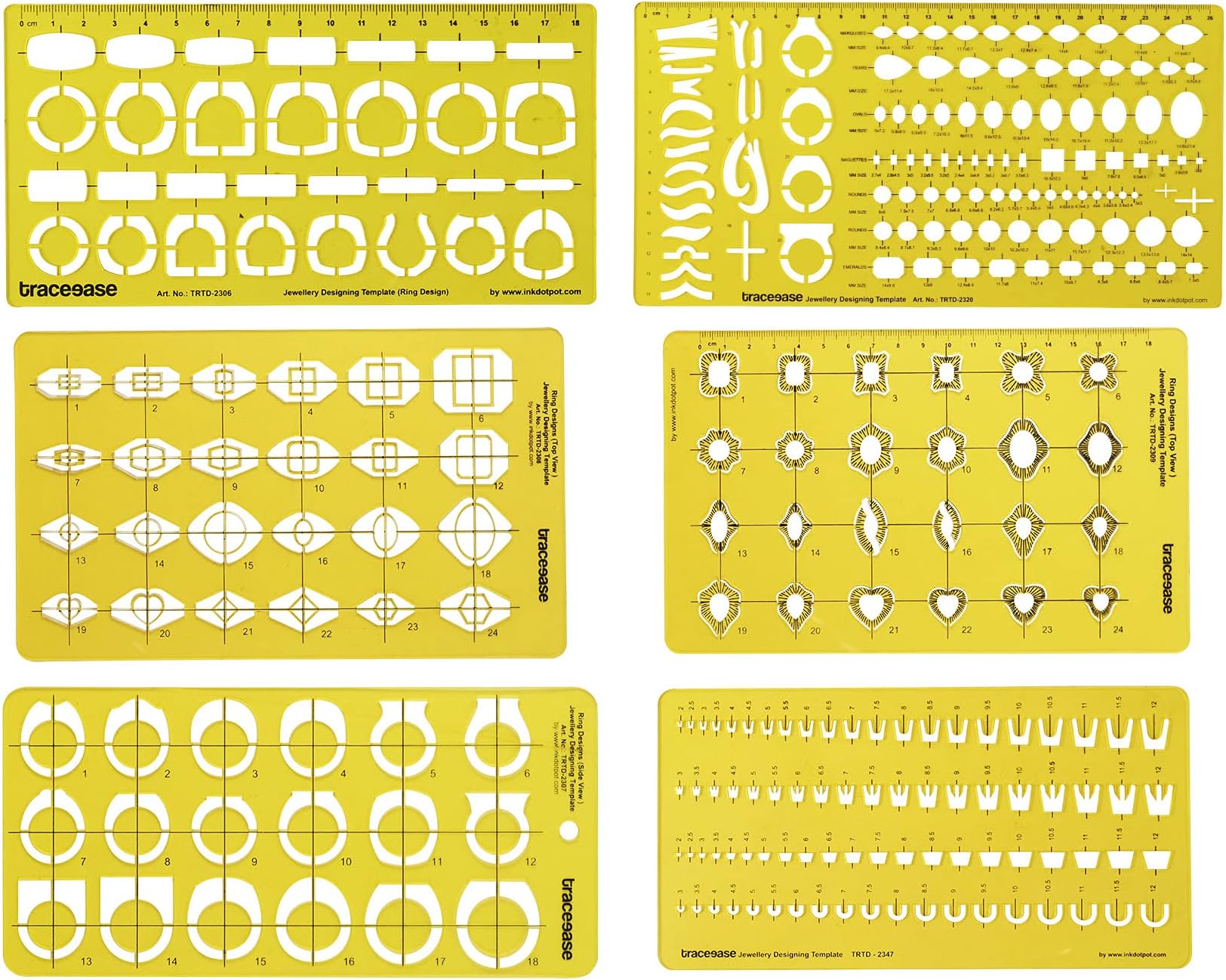 Amazon.com: Gemstone Template (Set of 2)