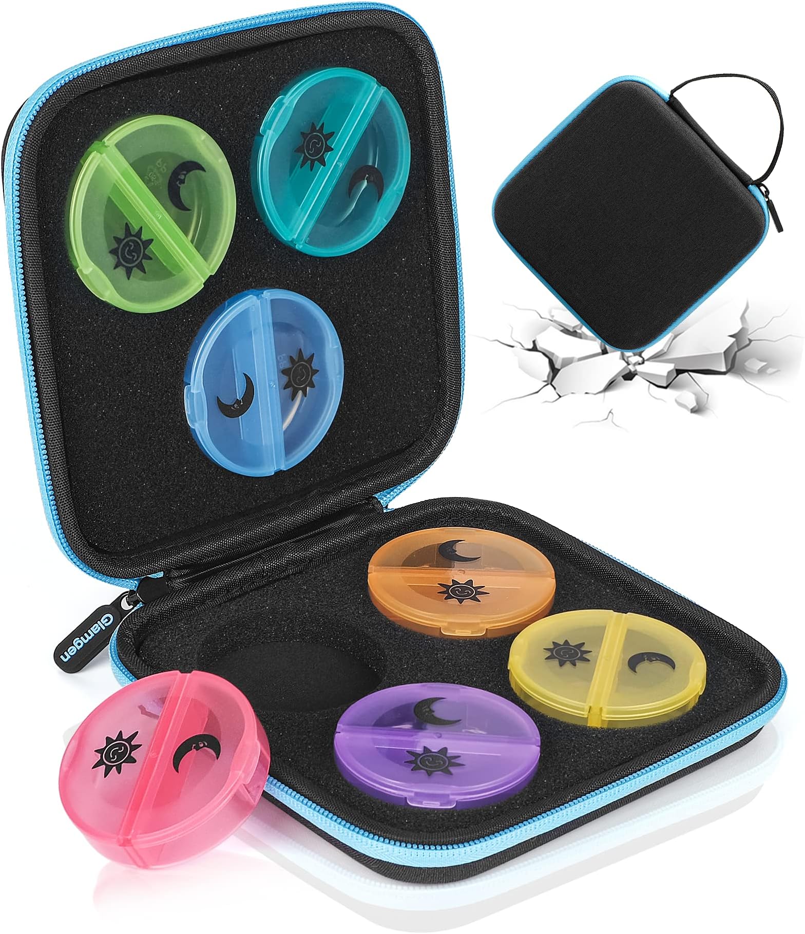 Amazon.com: Pill Organizer 3 Times A Day - GloDeals Weekly Pill ...