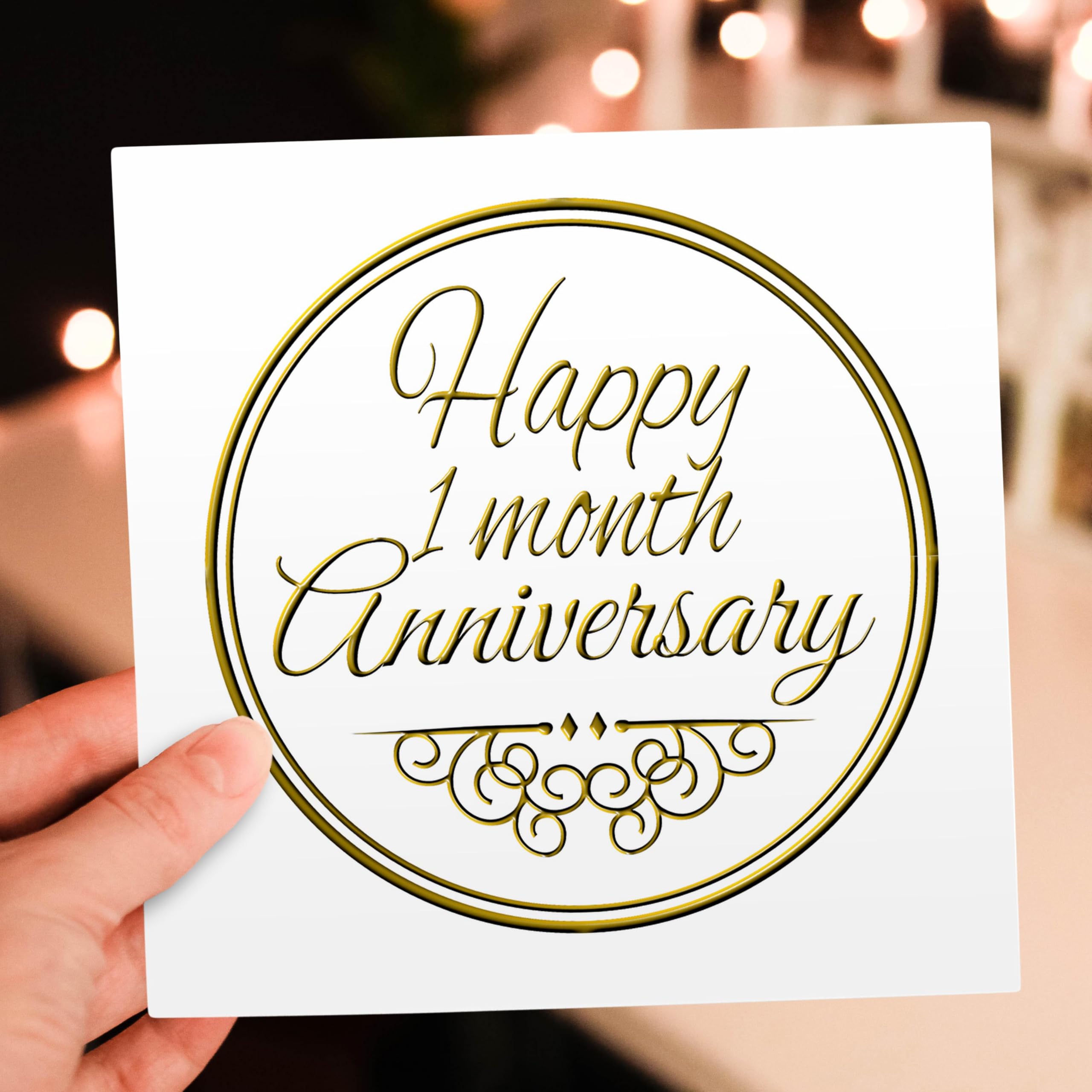 Happy Anniversary 1 Month Logo