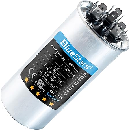 Amazon.com: GE Genteq Replacement for Capacitor 30/5 uf 370 volt 97F9833, 370V, 30/5 MFD, Dual ...