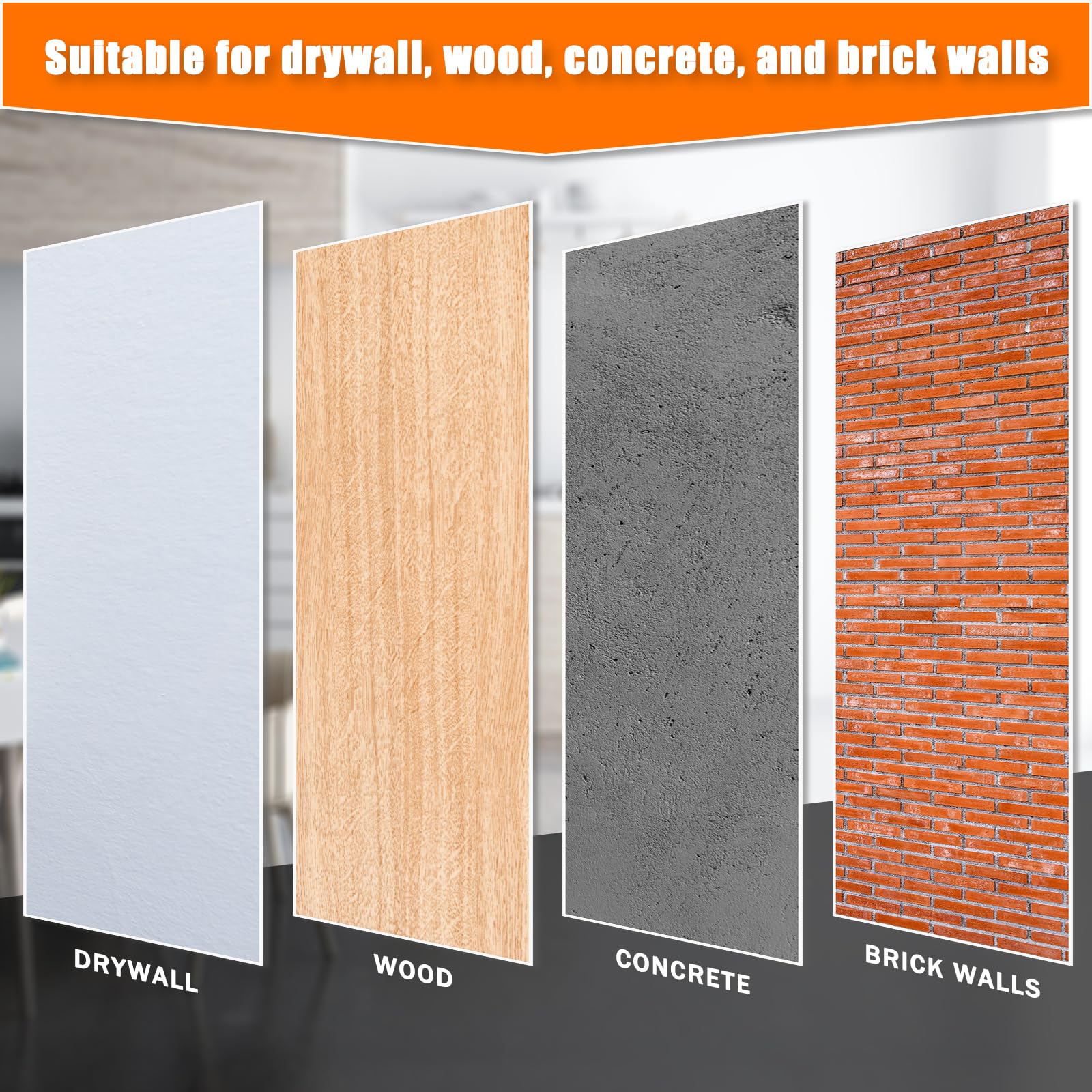 Snapklik.com : KURUI Concrete Anchors For Drywall Masonry Stucco Brick ...