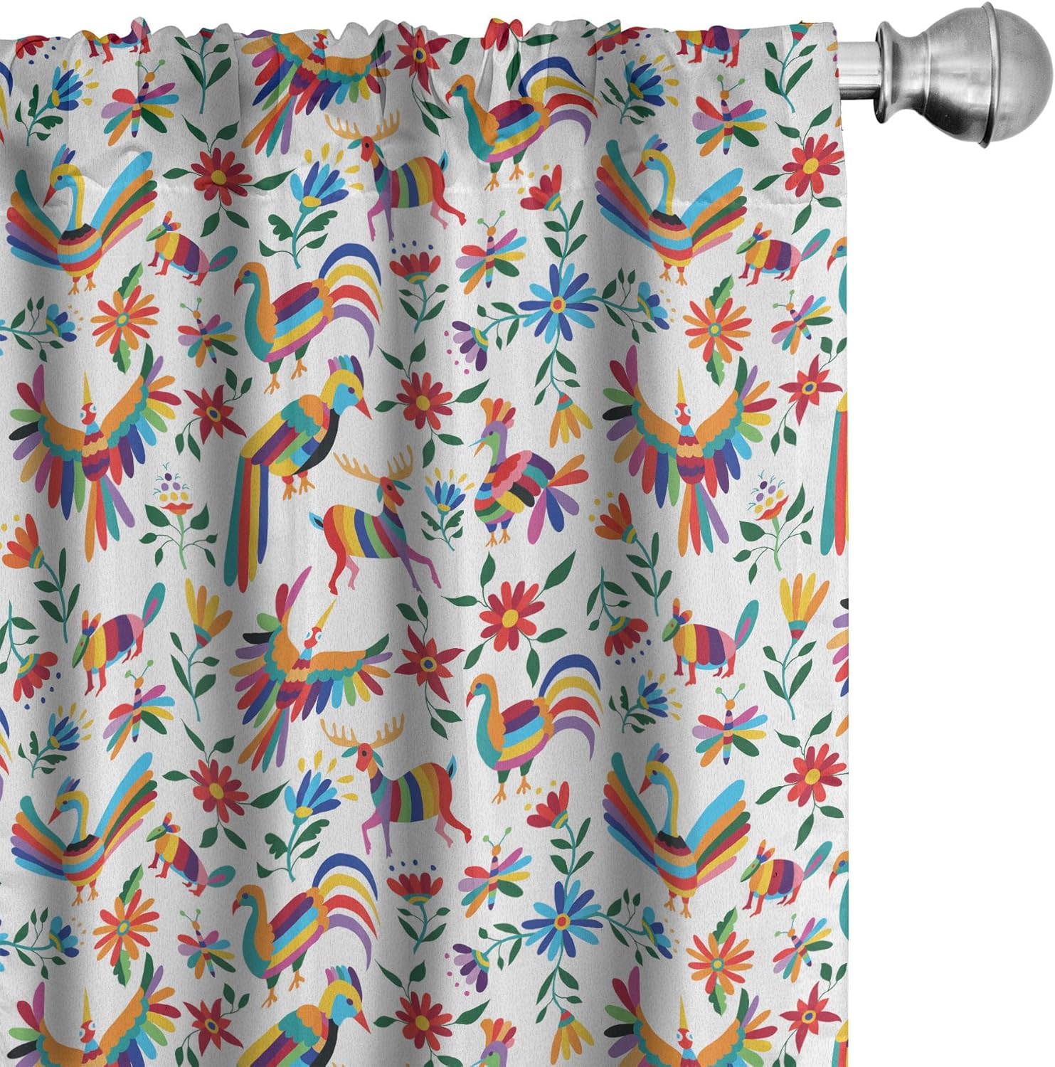 Amazon.com: Ambesonne Mexican Window Curtains Pack of 2, Traditional ...