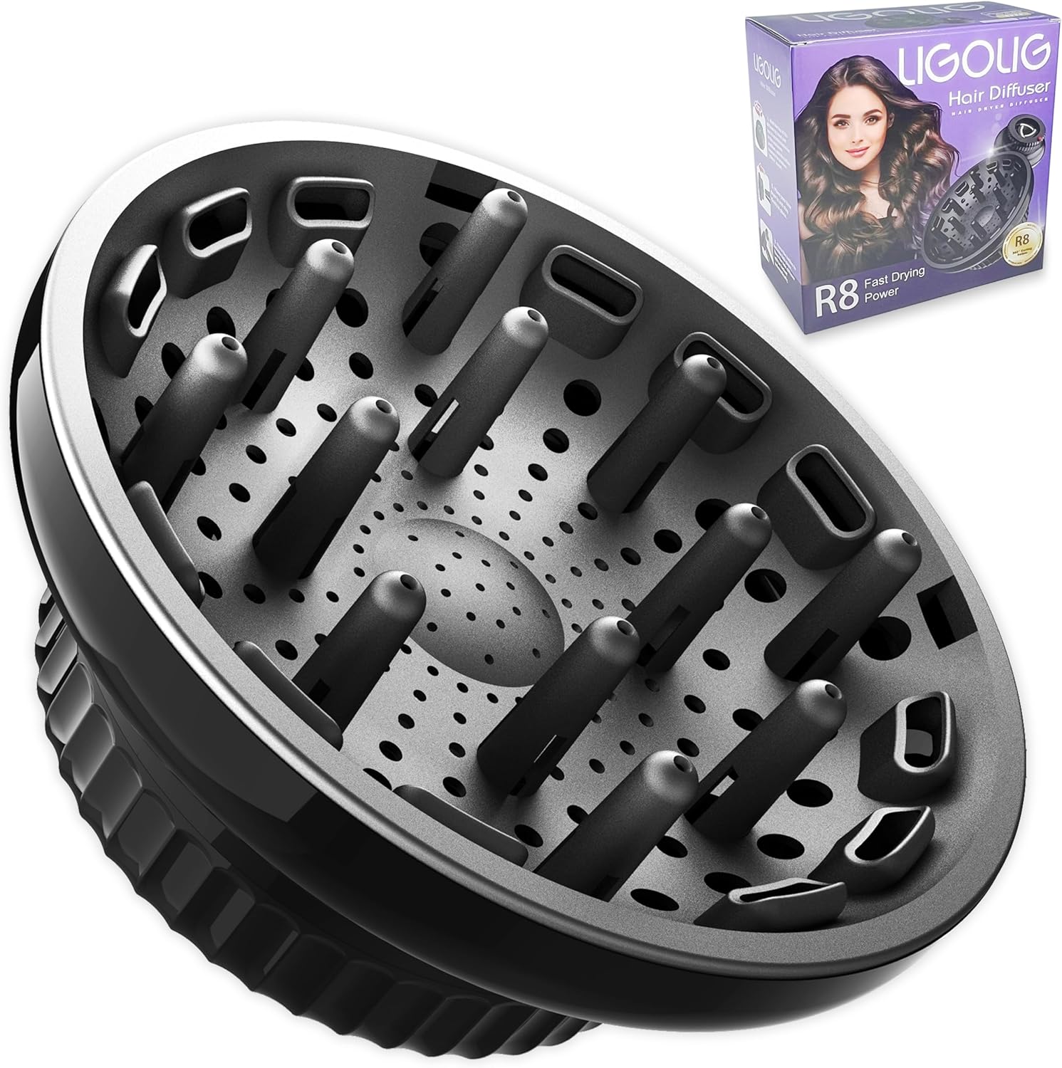 Hair Dryer Diffuser,Universal Diffuser Hair Dryer for 1.4in to 2.4in ...