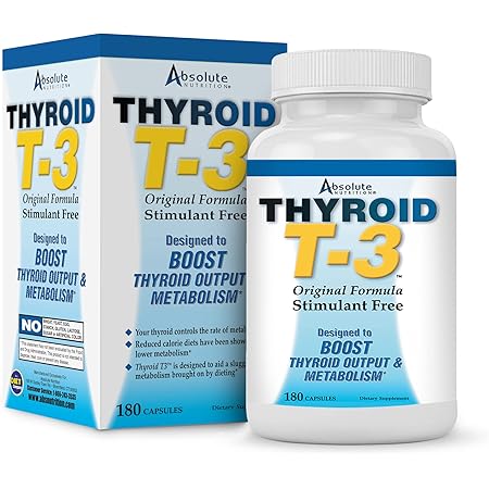 Amazon.com: Absolute Nutrition Thyroid T-3 Radical Metabolic Booster ...