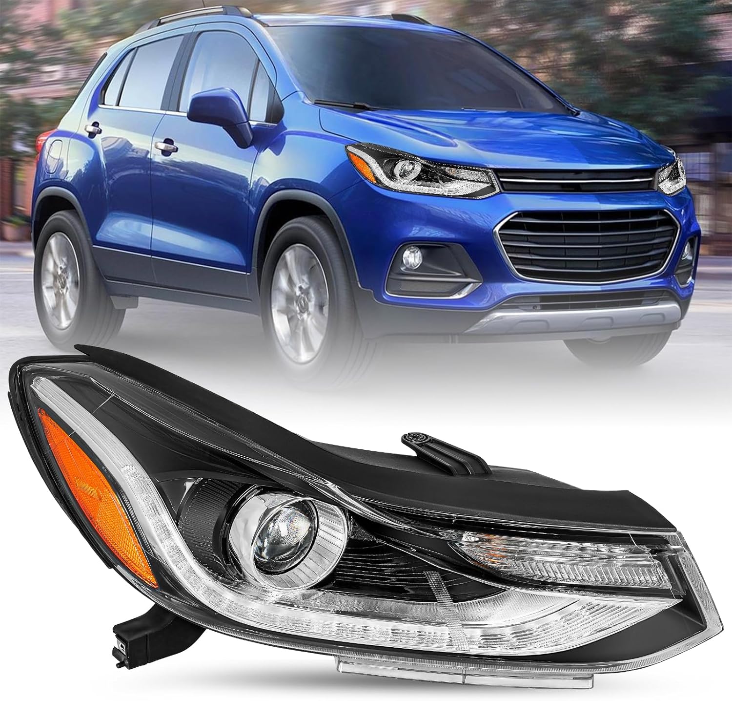 Amazon.com: JSBOYAT Fits for 2017-2022 Chevy TRAX Headlights ...