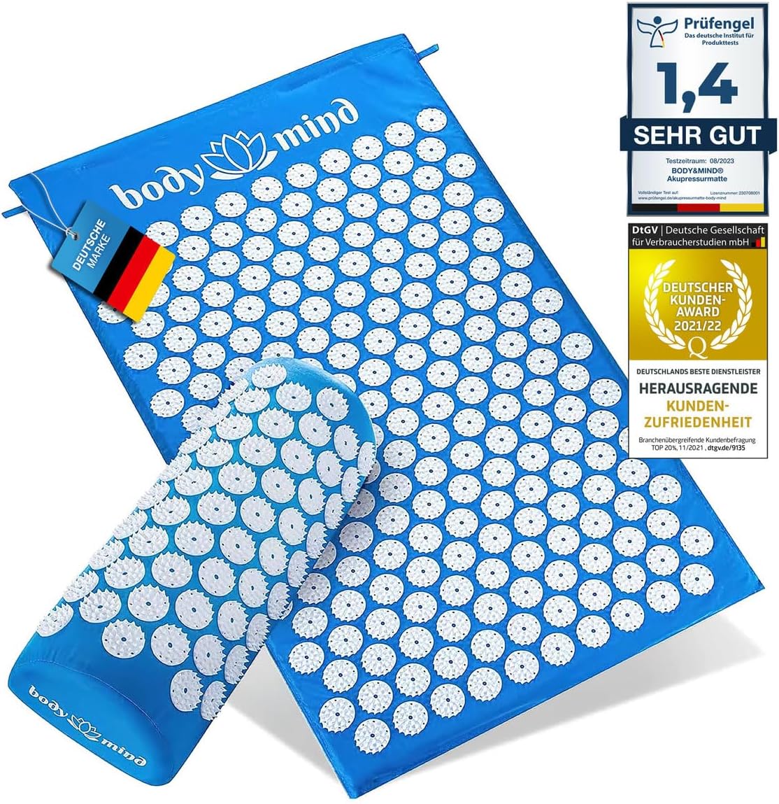 Acupressure Mat Yogi Nail Mat Relaxation and Massage Mat Acupuncture ...