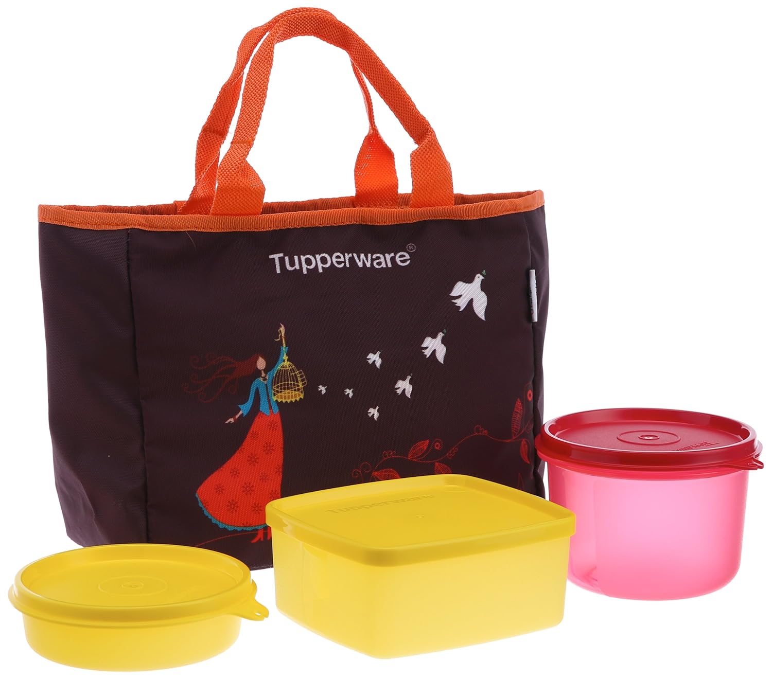 Buy Tupperware Freedom Lunch Set with Bag, 4-Pieces Online at Low ...