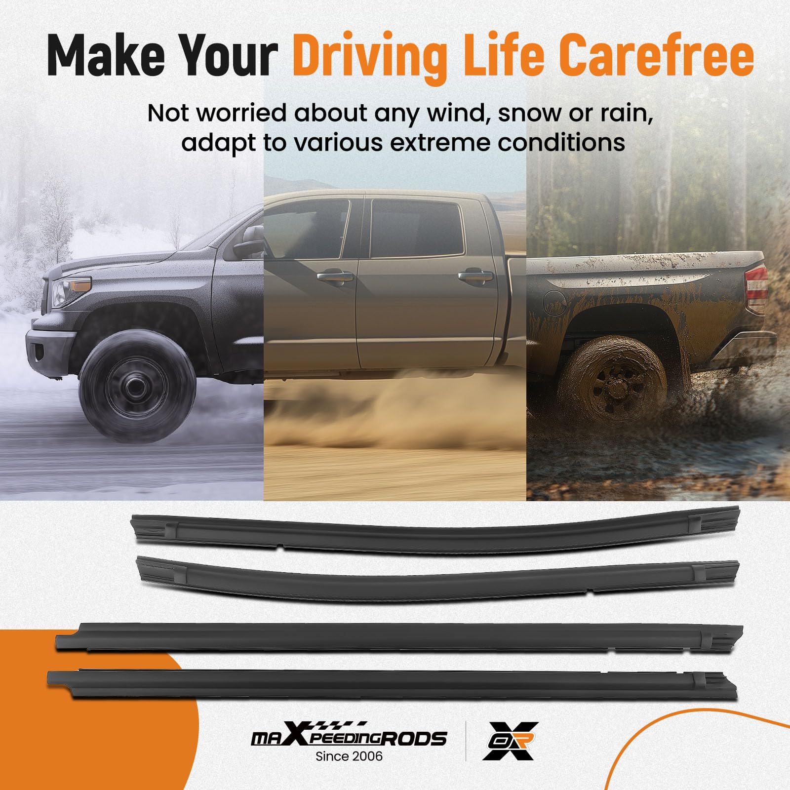 Seal Kaca Pintu Weatherstrip Untuk Toyota Hilux (68161-0K010 68162 ...