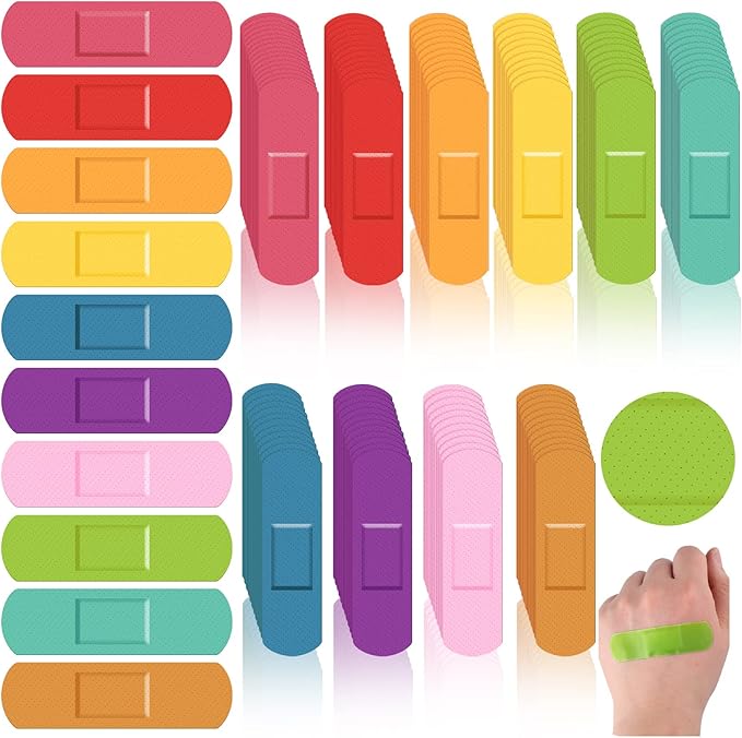 Amazon.com: Lounsweer 400 Pcs Kids Bandages Bulk Waterproof Breathable ...