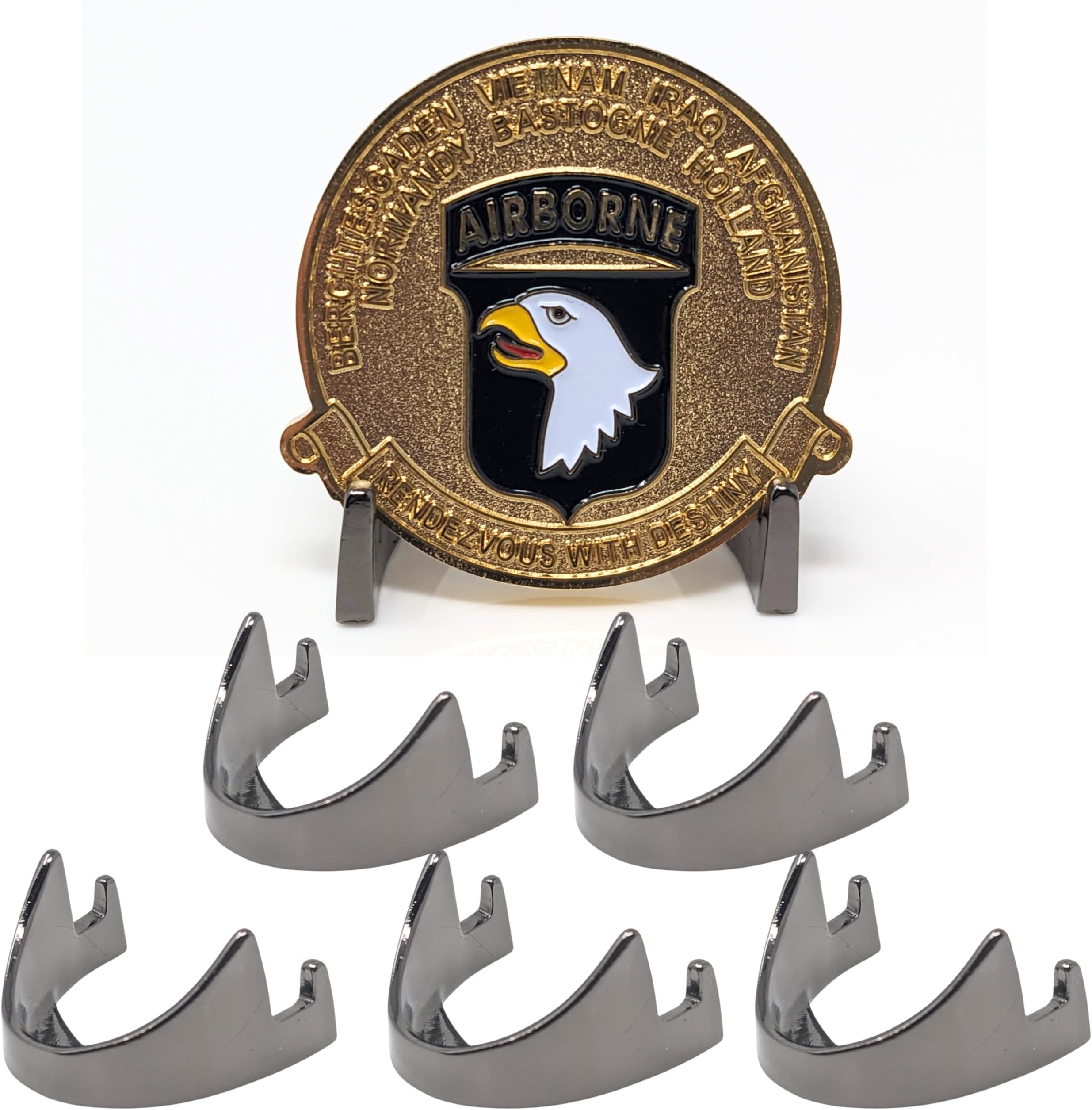 Amazon.com: Military Challenge Coin Display Stand - Solid Metal with ...