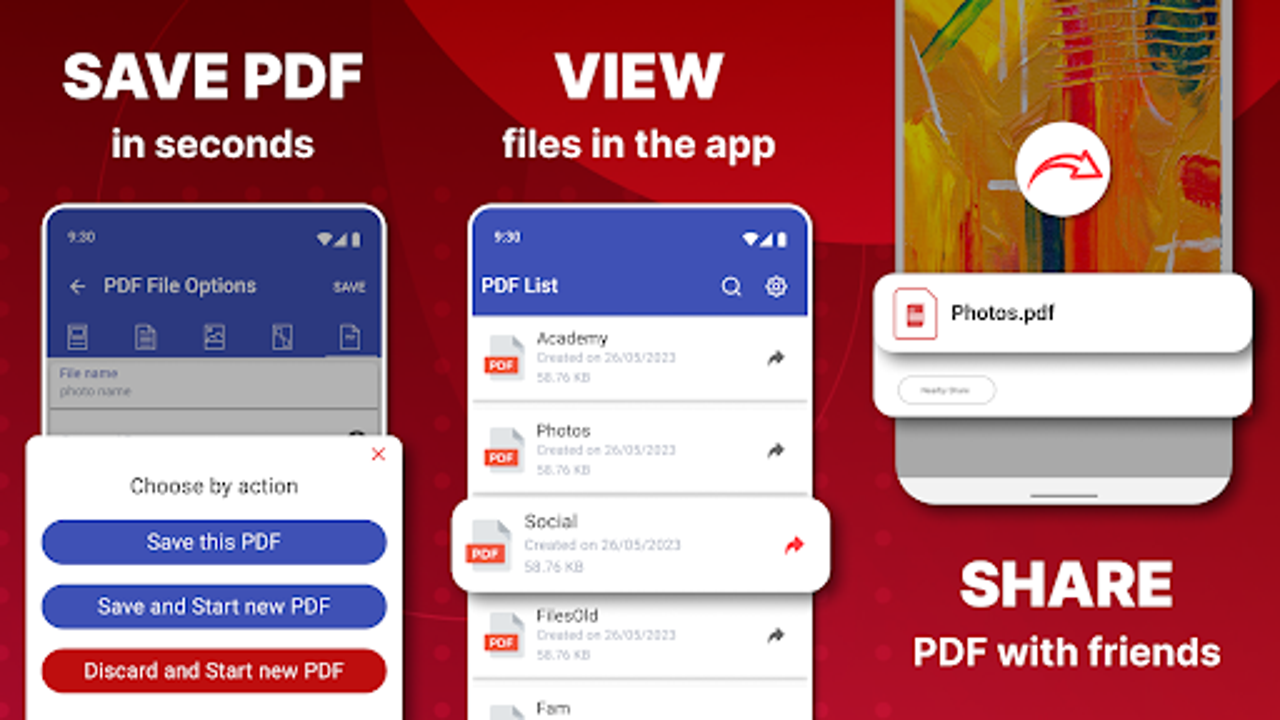 Photos to PDF: Image PDF maker - Application sur Amazon Appstore