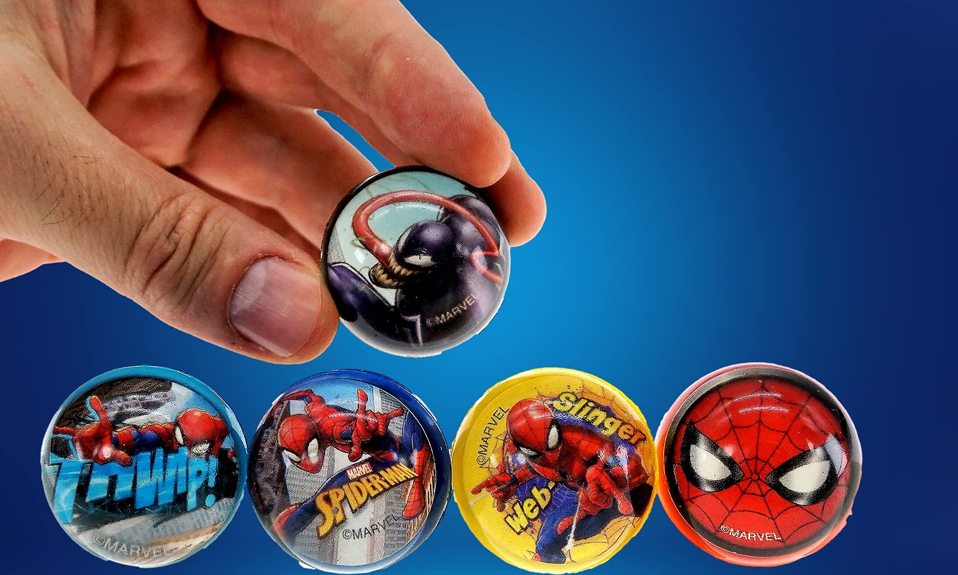 Snapklik.com : JA-RU Marvel Spiderman Bouncy Superballs Super Hi Bounce ...