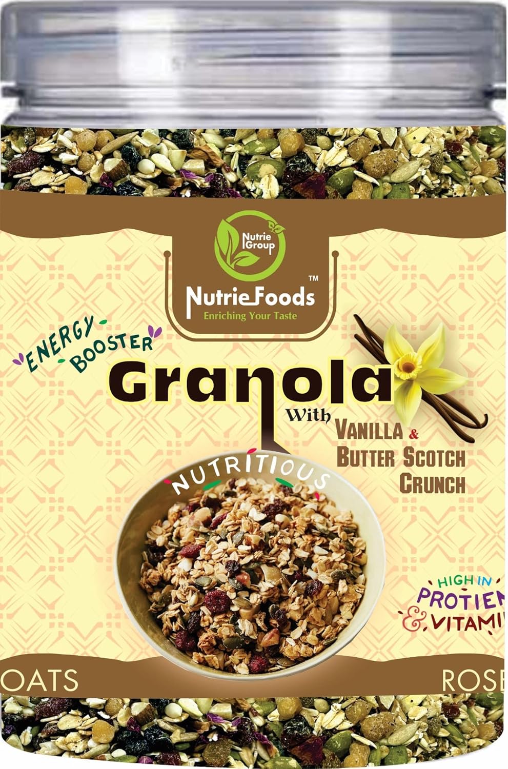 Nutriefoods Energy Booster Oat Meal (Granola) | Blend of Oats, Berries ...