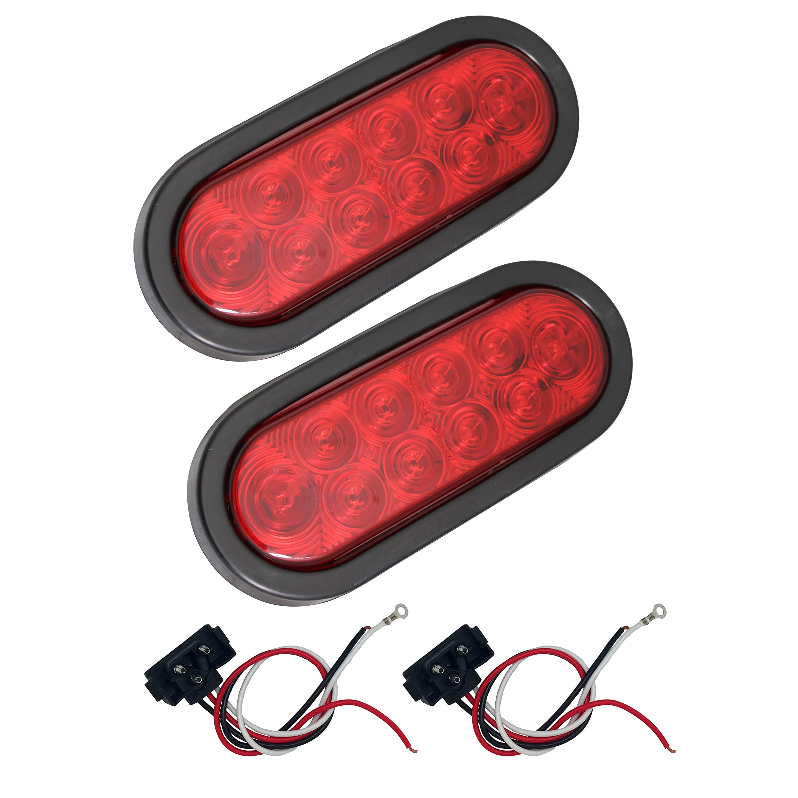 Snapklik.com : MAXXHAUL 80684 6 LED Submersible Oval LED Stop/Turn ...