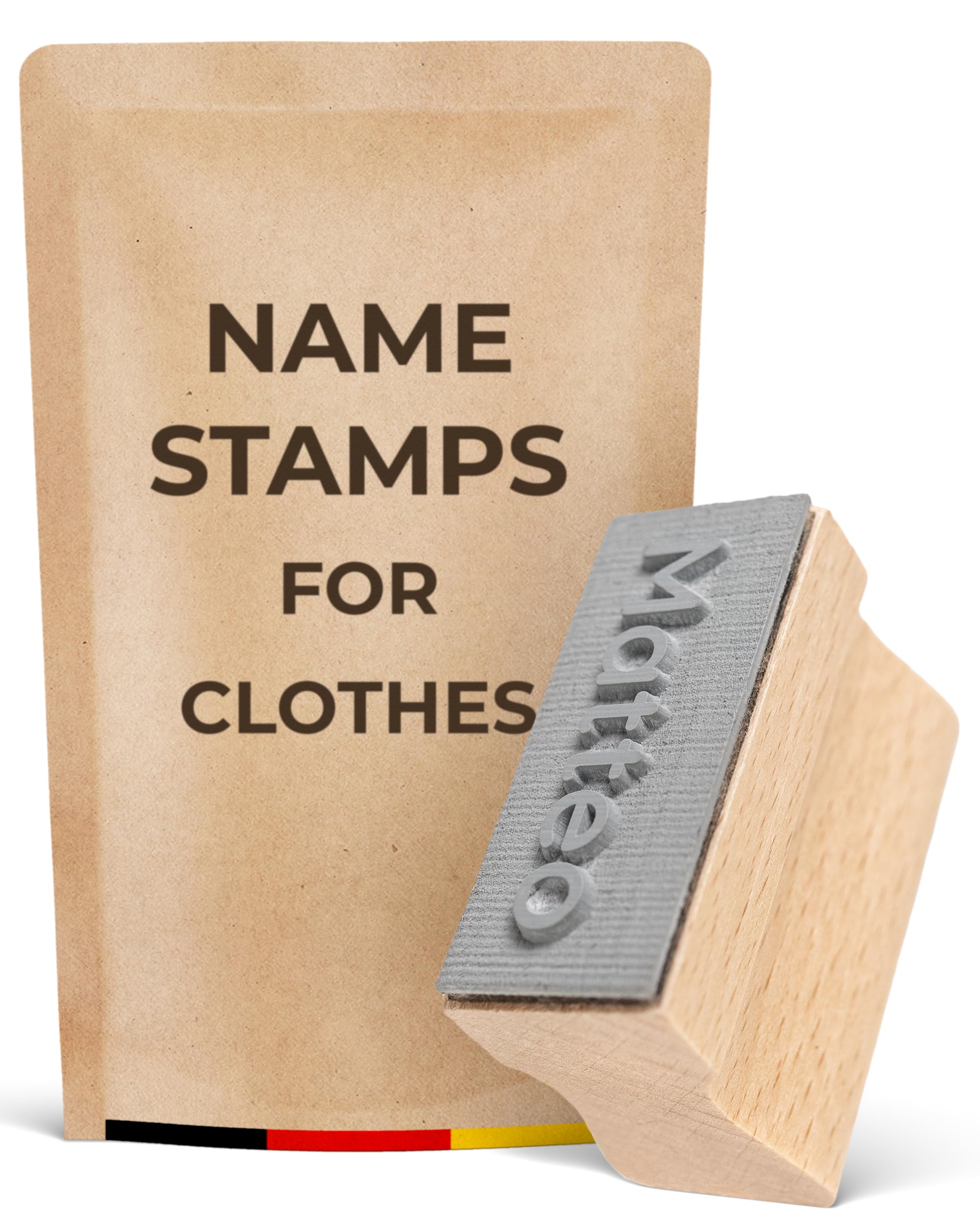 melu kids® Eco-Friendly Name Stamp for Clothes & Paper for Kids ...