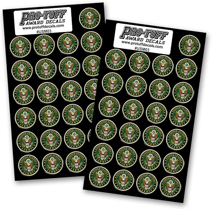 Amazon.com: Pro-Tuff Decals Military Tribute Decal Set (50 Decals ...