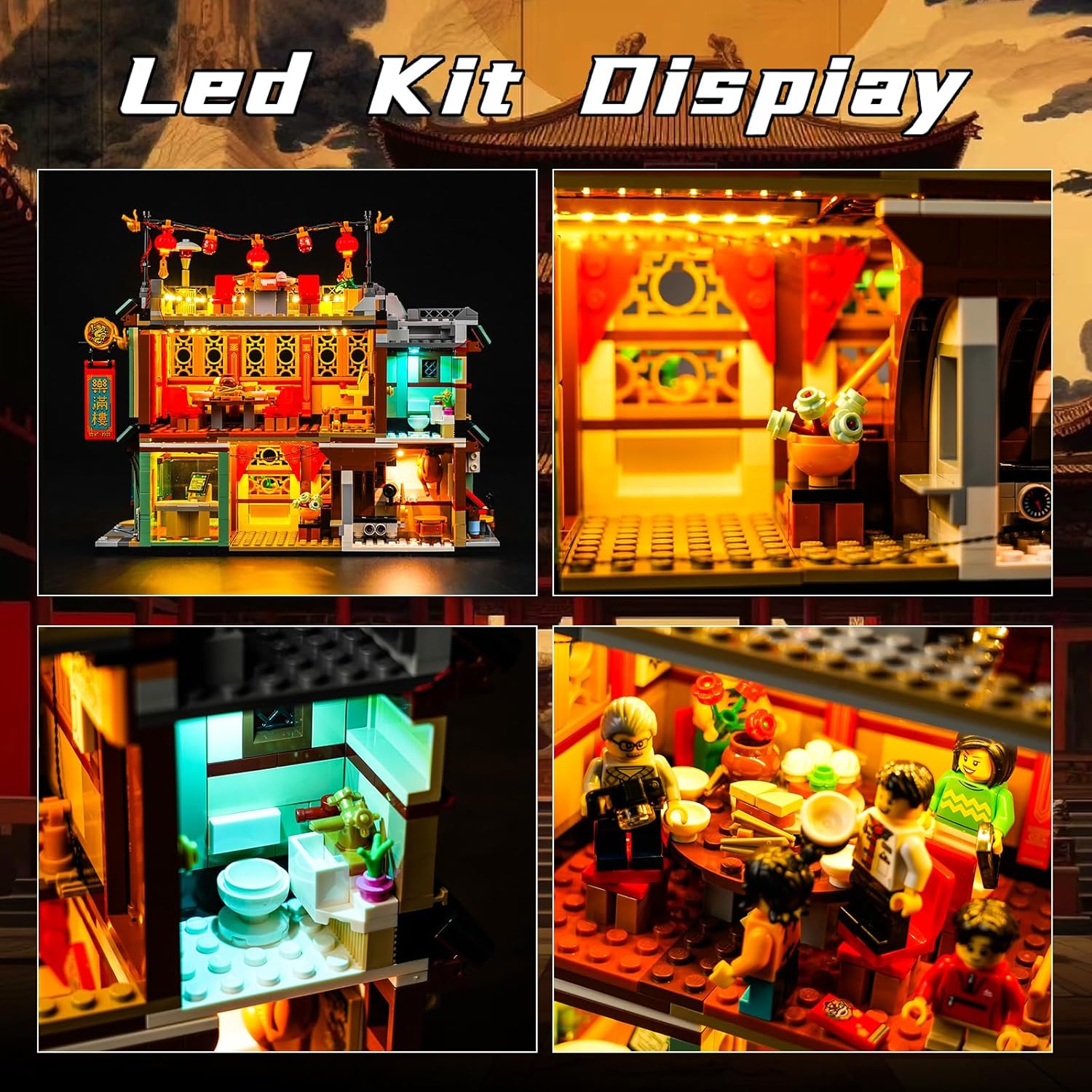 Bourvill Luz LED para Lego 80113 Familia Reunión, versión clásica ...