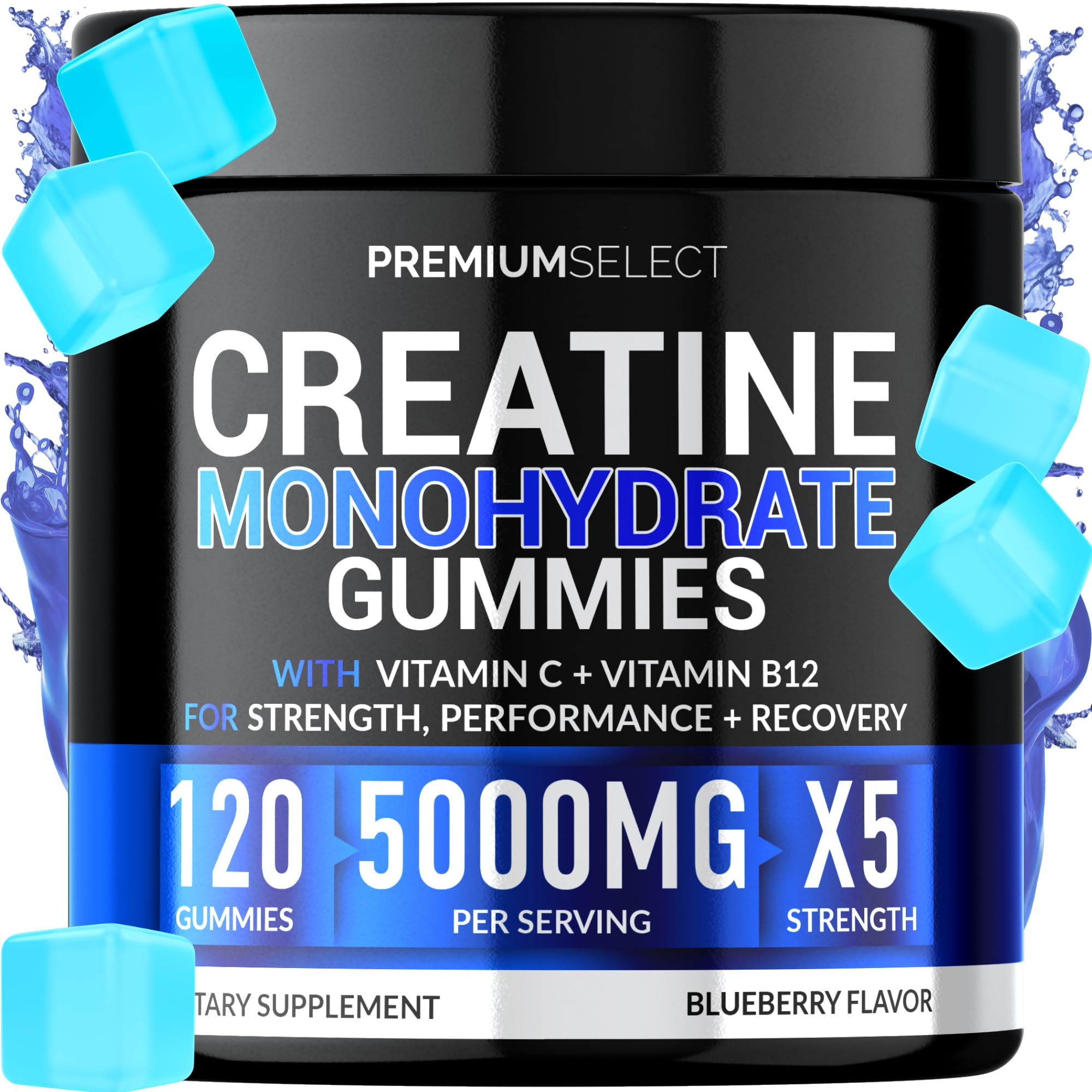 Amazon.com: Creatine Gummies for Men & Women 5g Sugar Free - 120 ...