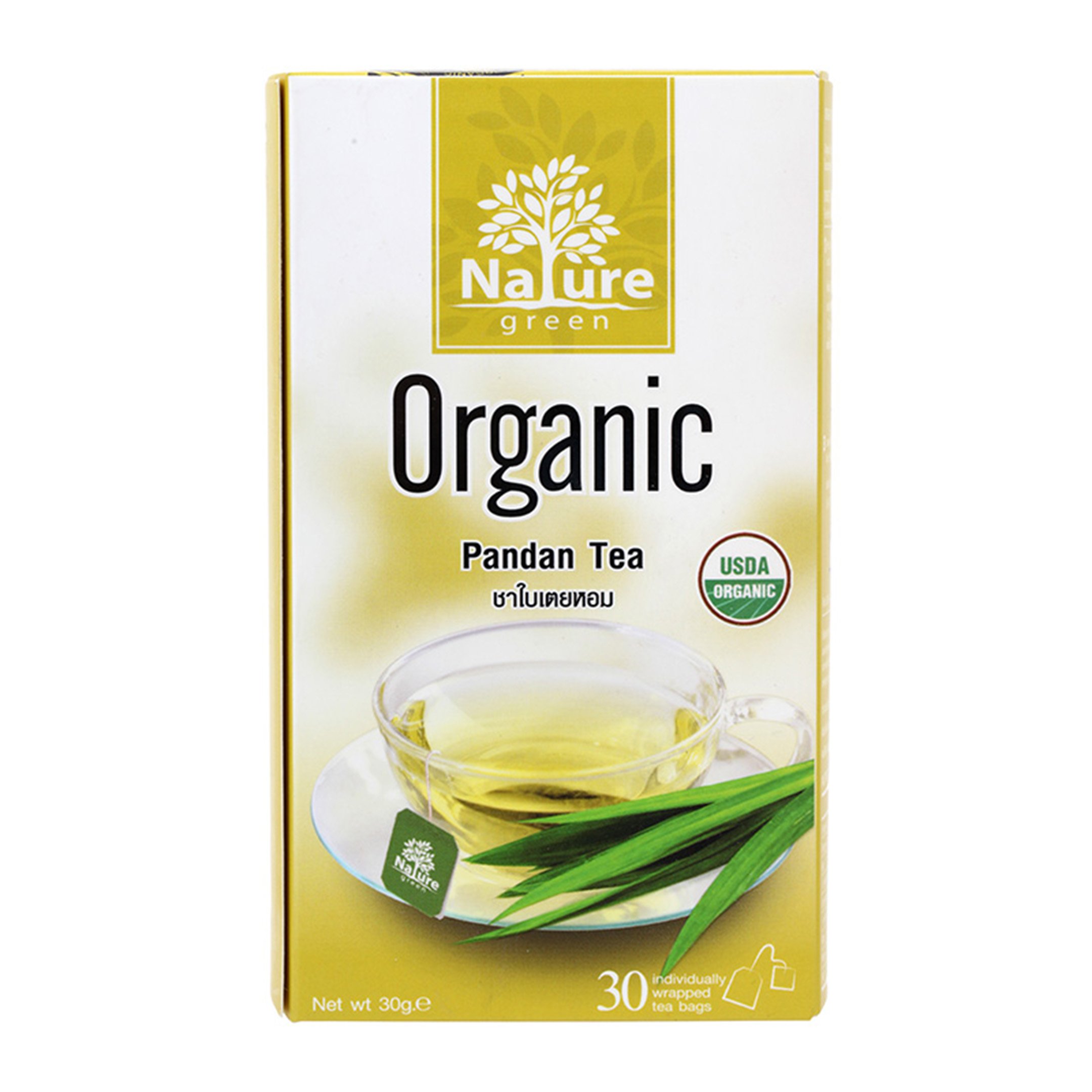 Buy Nature green pandan tea 30 sachets Net wt. 30 g. Online at ...