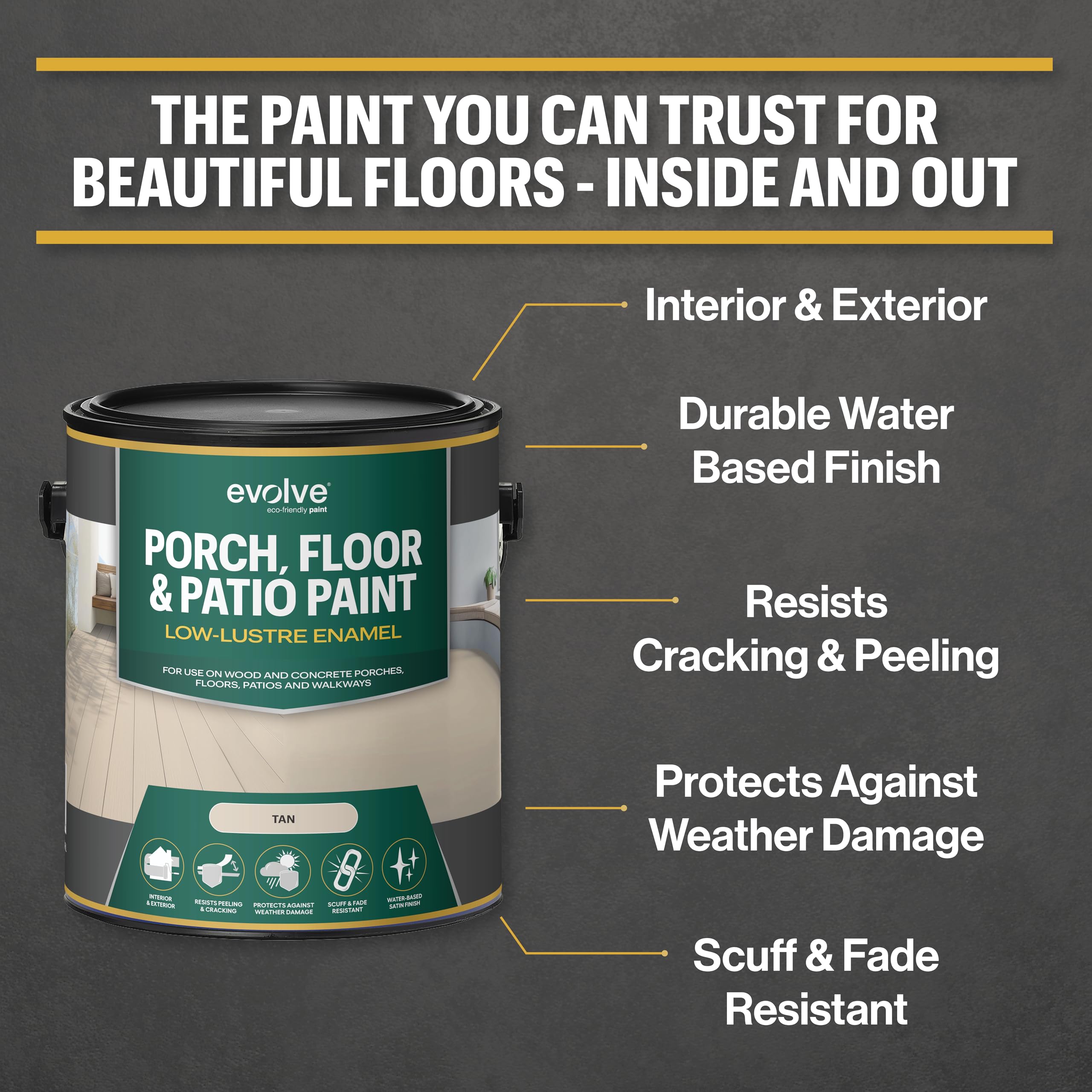 Snapklik.com : EVOLVE Porch & Floor Paint