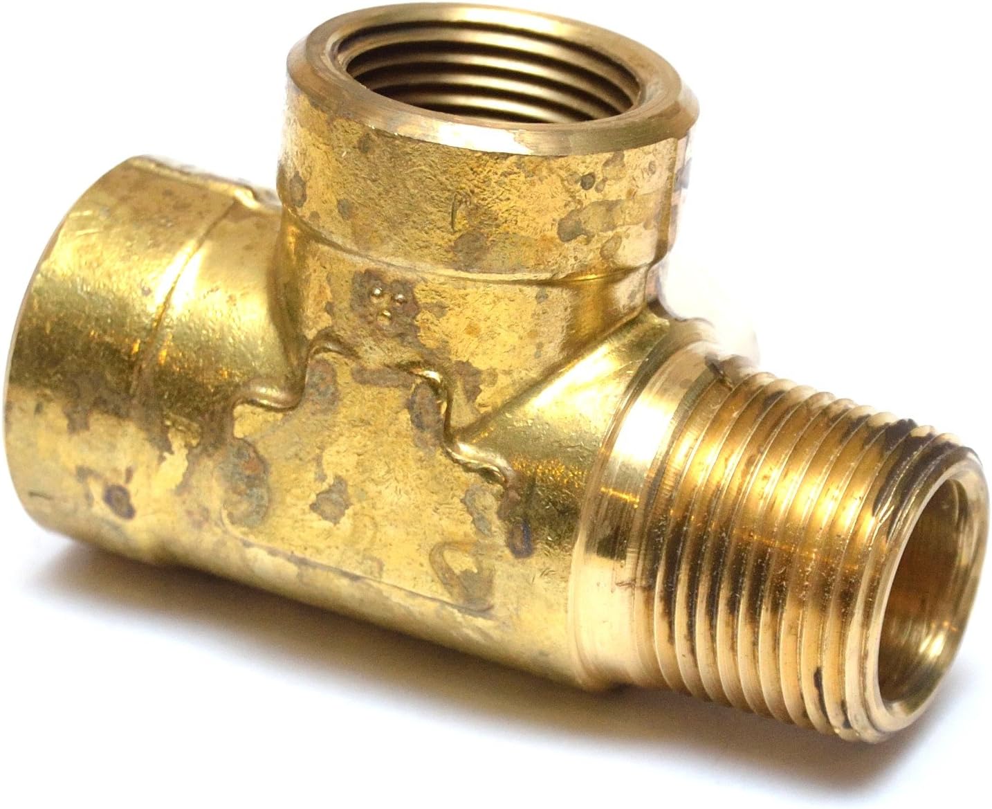 Amazon.com: 3 Sided Street Tee T Pipe Fitting 3/4" NPT Male/Female MPT ...