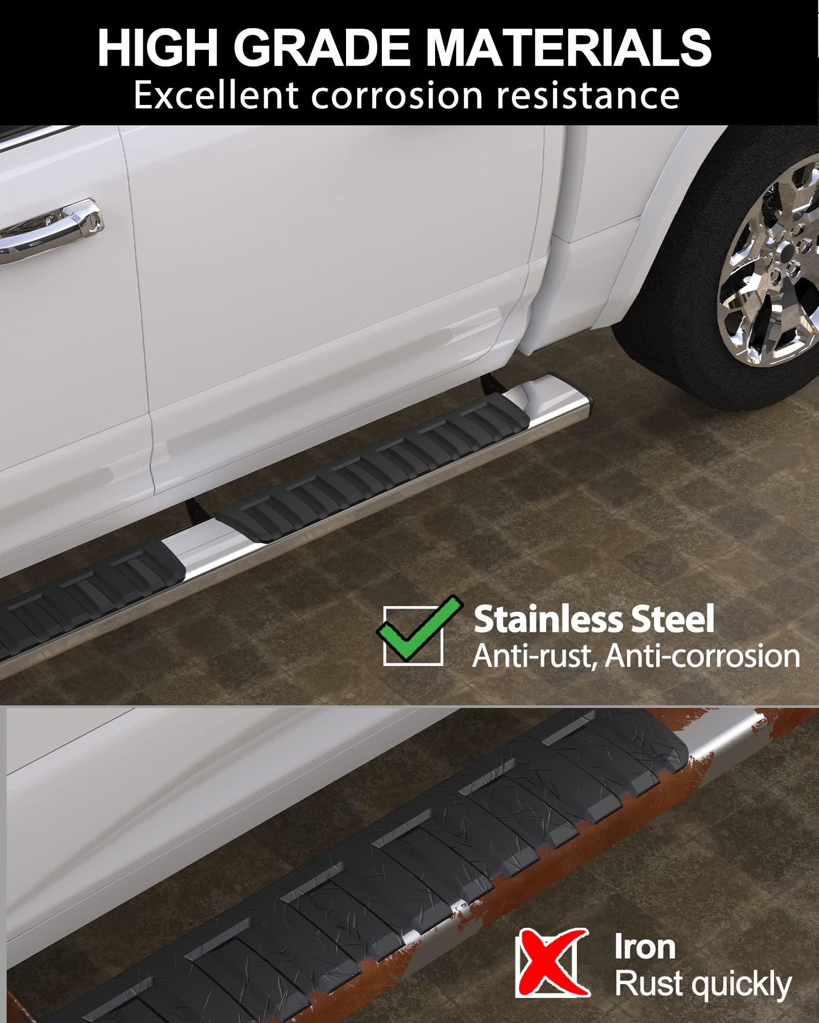 Chevrolet Truck Running Boards Silverado 1500 5 Inch IStep Running