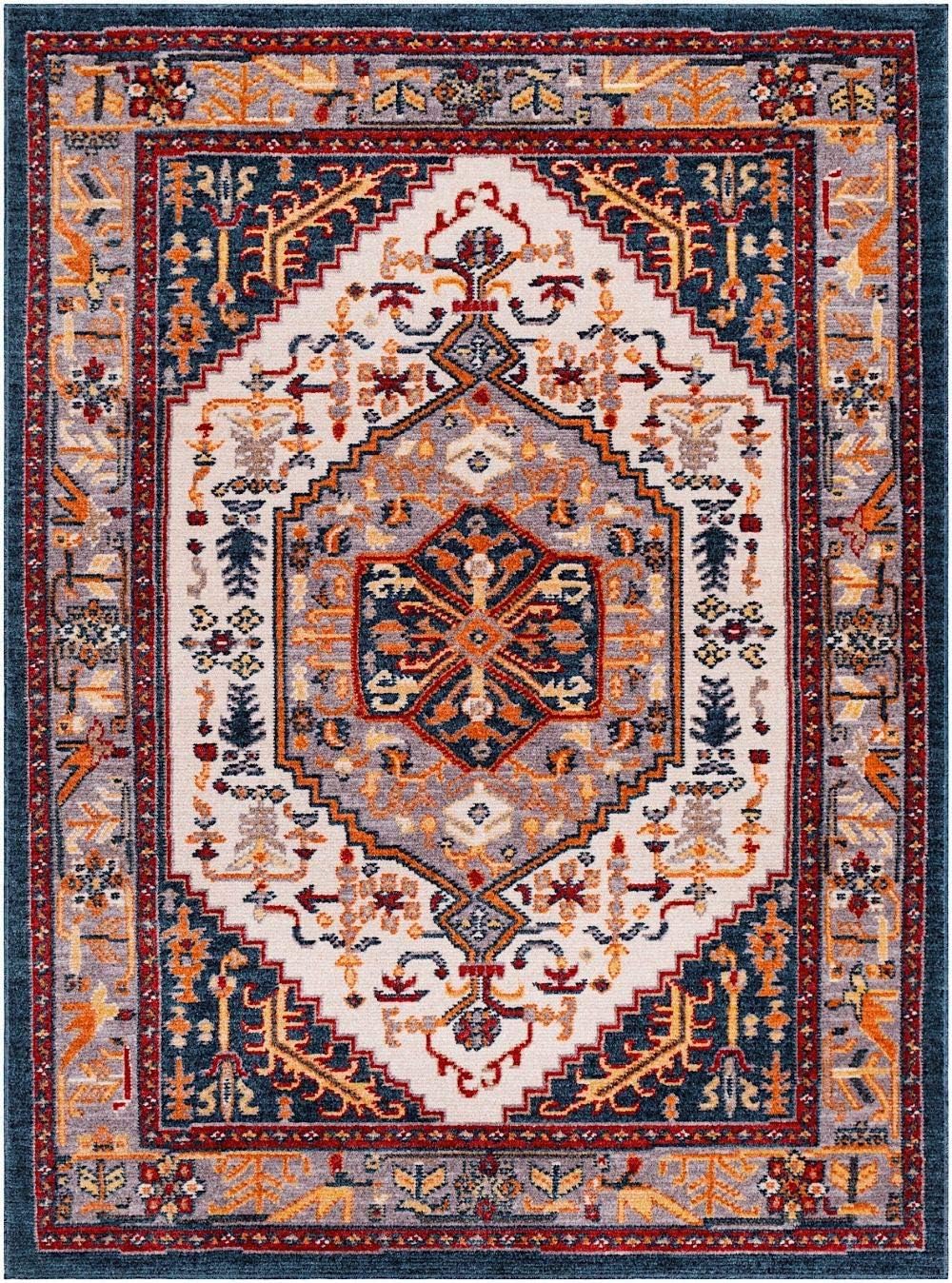 Amazon.com: RugPal Traditional Rectangle Area Rug 2'x3' in Dark Blue ...