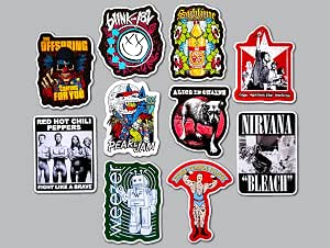Amazon.com: 90's Alternative Rock Band Sticker Pack (10 Stickers) Set ...