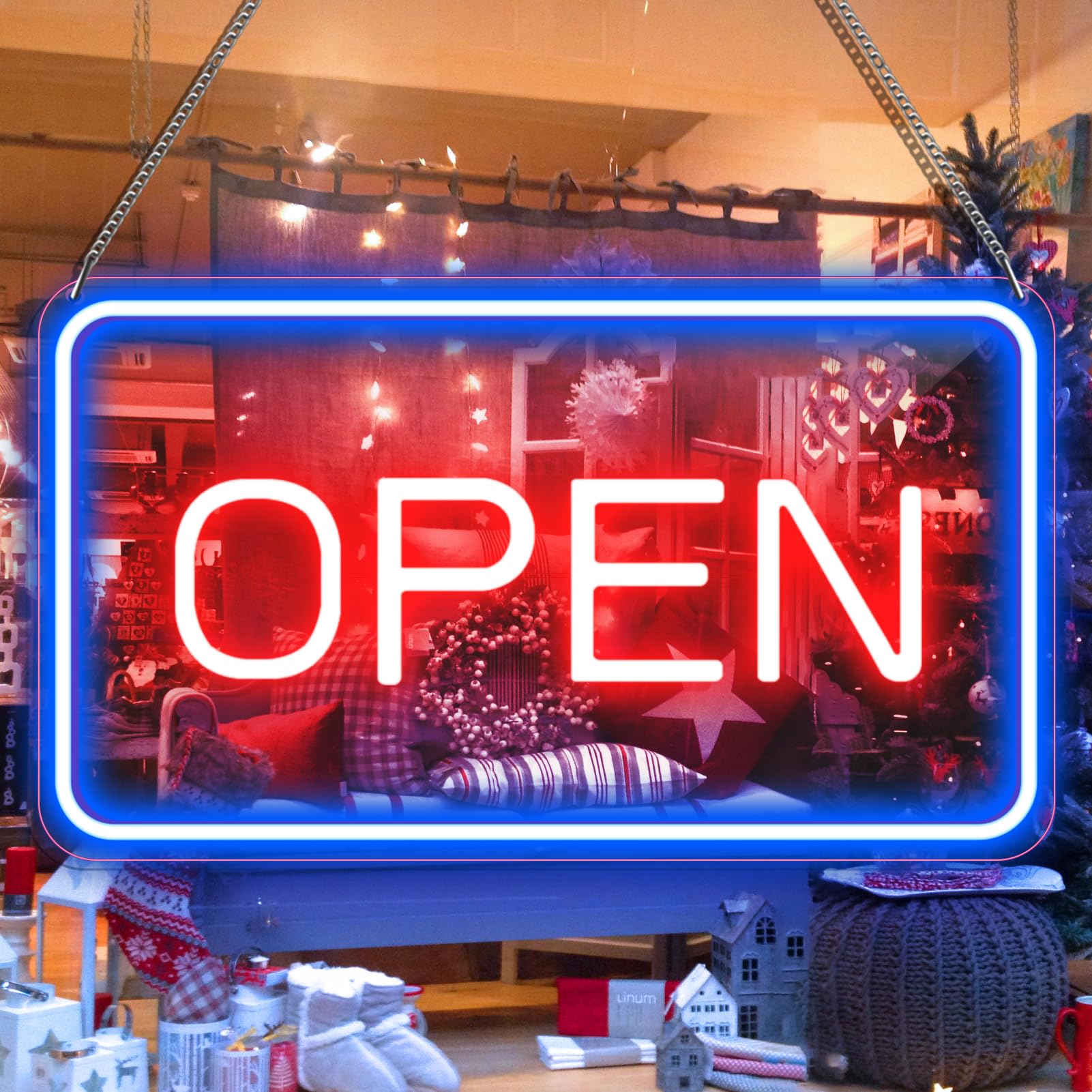 Snapklik.com : 22.8"x 11.8" Ultra Bright 12V Neon Open Sign For ...