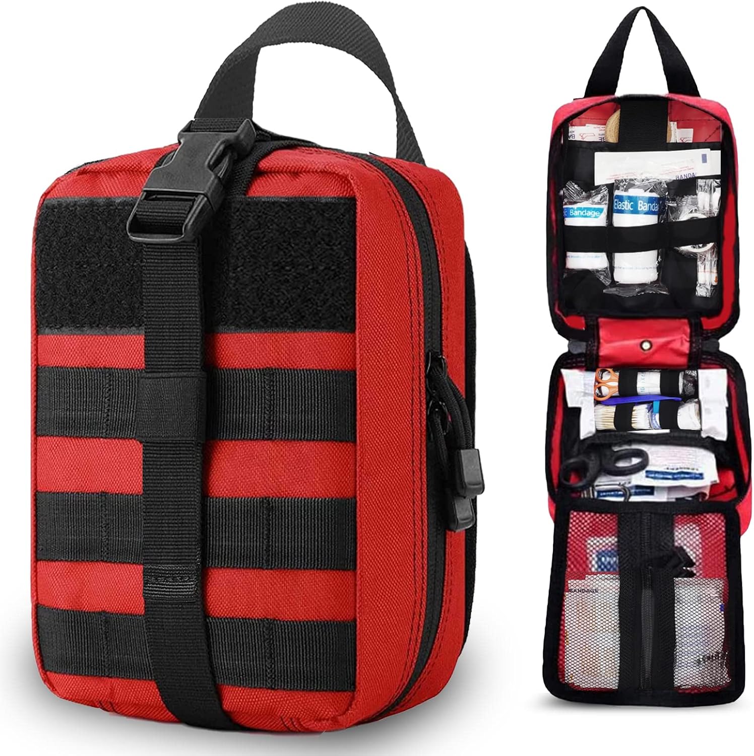 Amazon.com: Molle IFAK Pouch Tactical Medical Bag Empty, Rip-Away First ...