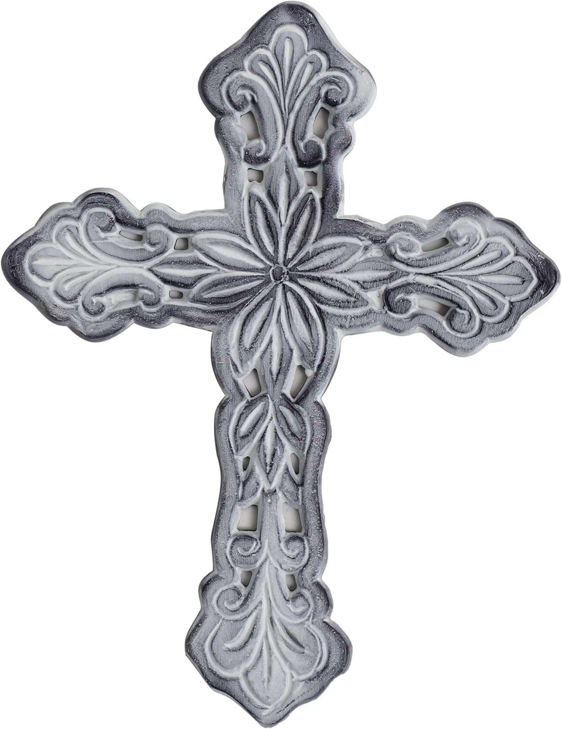 Amazon.com: PURESTORY Decorative Metal Wall Cross for Home Décor ...