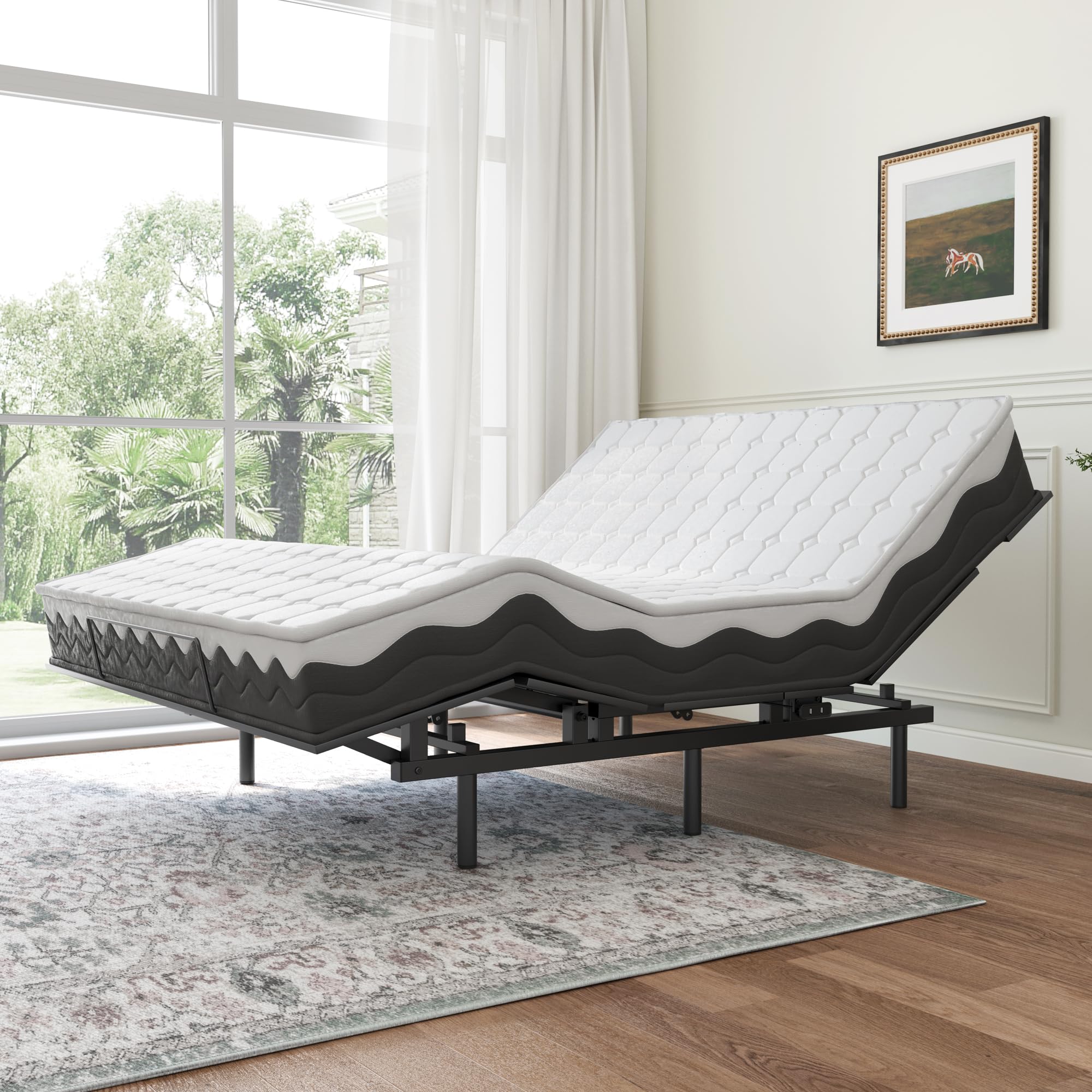 Snapklik.com : DEXSO Adjustable Bed Frame -Wireless Remote -Memory ...