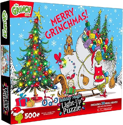Amazon.com: Buffalo Games - The Grinch - Dr. Seuss - Merry Grinchmas ...