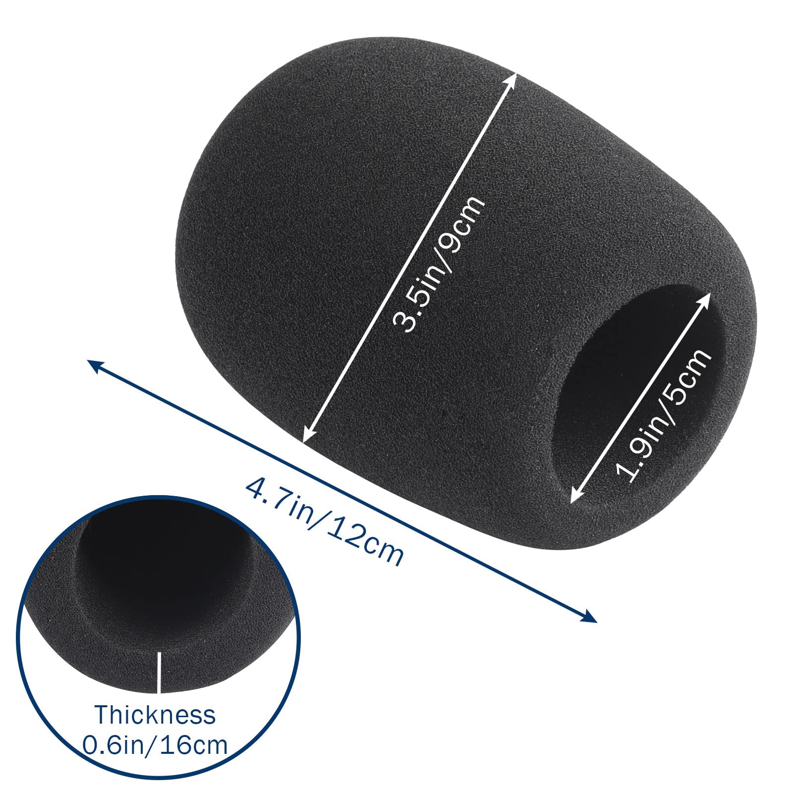 Snapklik.com : Microphone Covers Foam 1-Pack, High Density Foam Mic ...