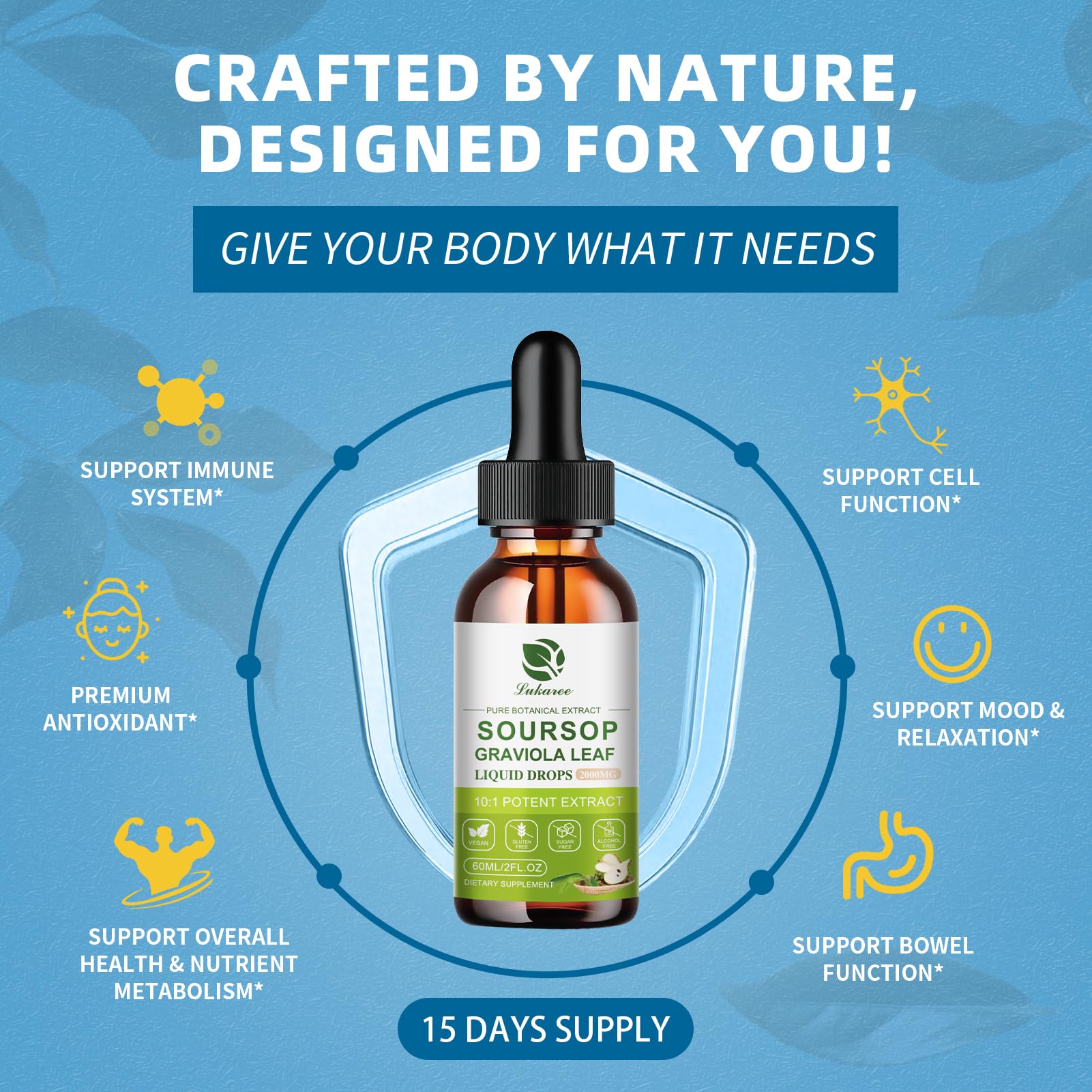 Snapklik.com : Nature Soursop Bitters Liquid, 15 Days Supply Soursop ...