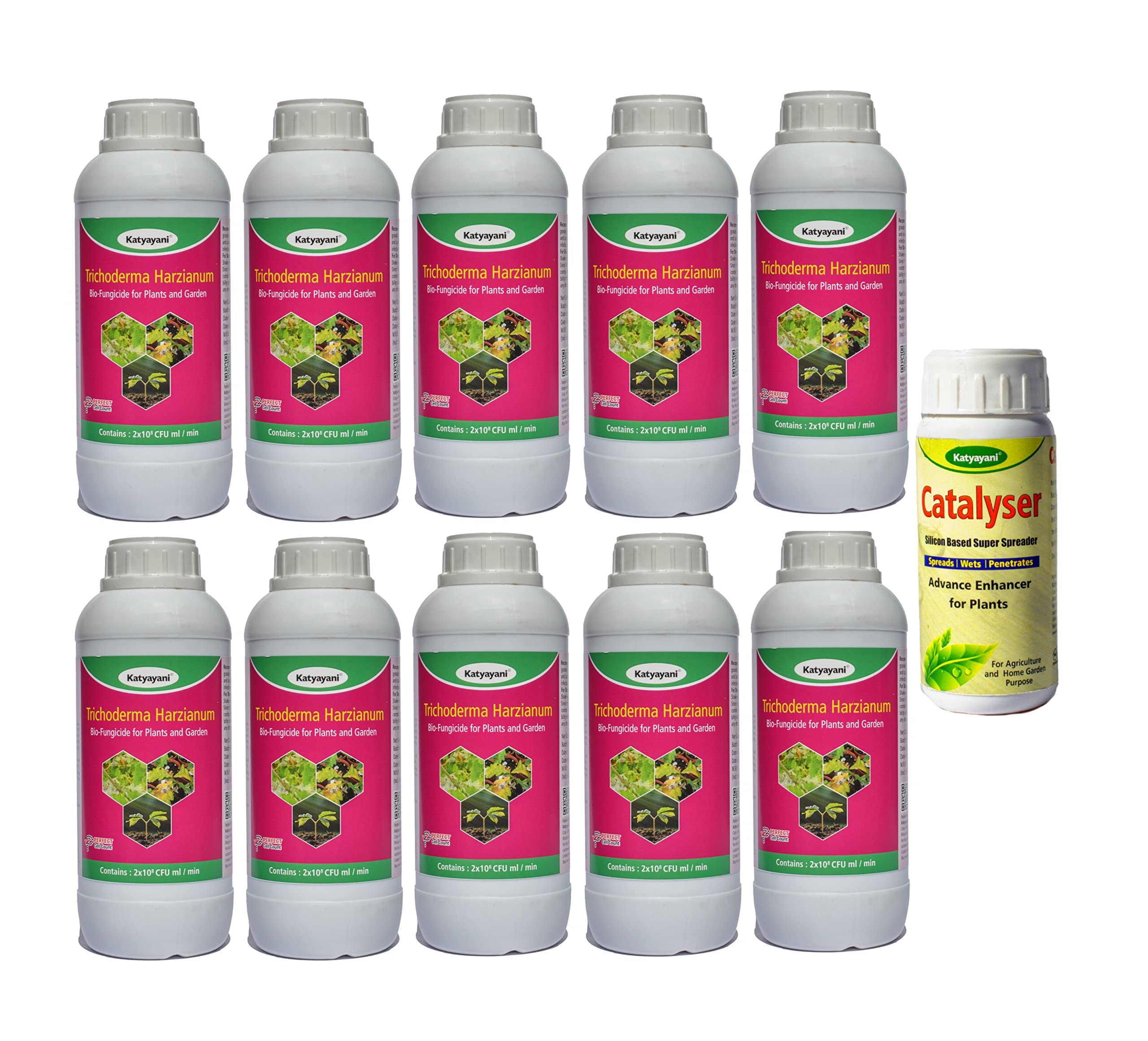 Buy Katyayani Trichoderma Harzianum Bio Fungicide ( 2 x 10^8 CFU ml/min ...