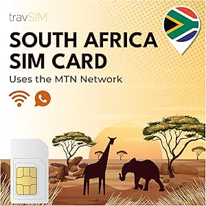travSIM South Africa SIM Card | Uses the MTN Network | 10GB Mobile data at 4G Speeds |SIM card ...