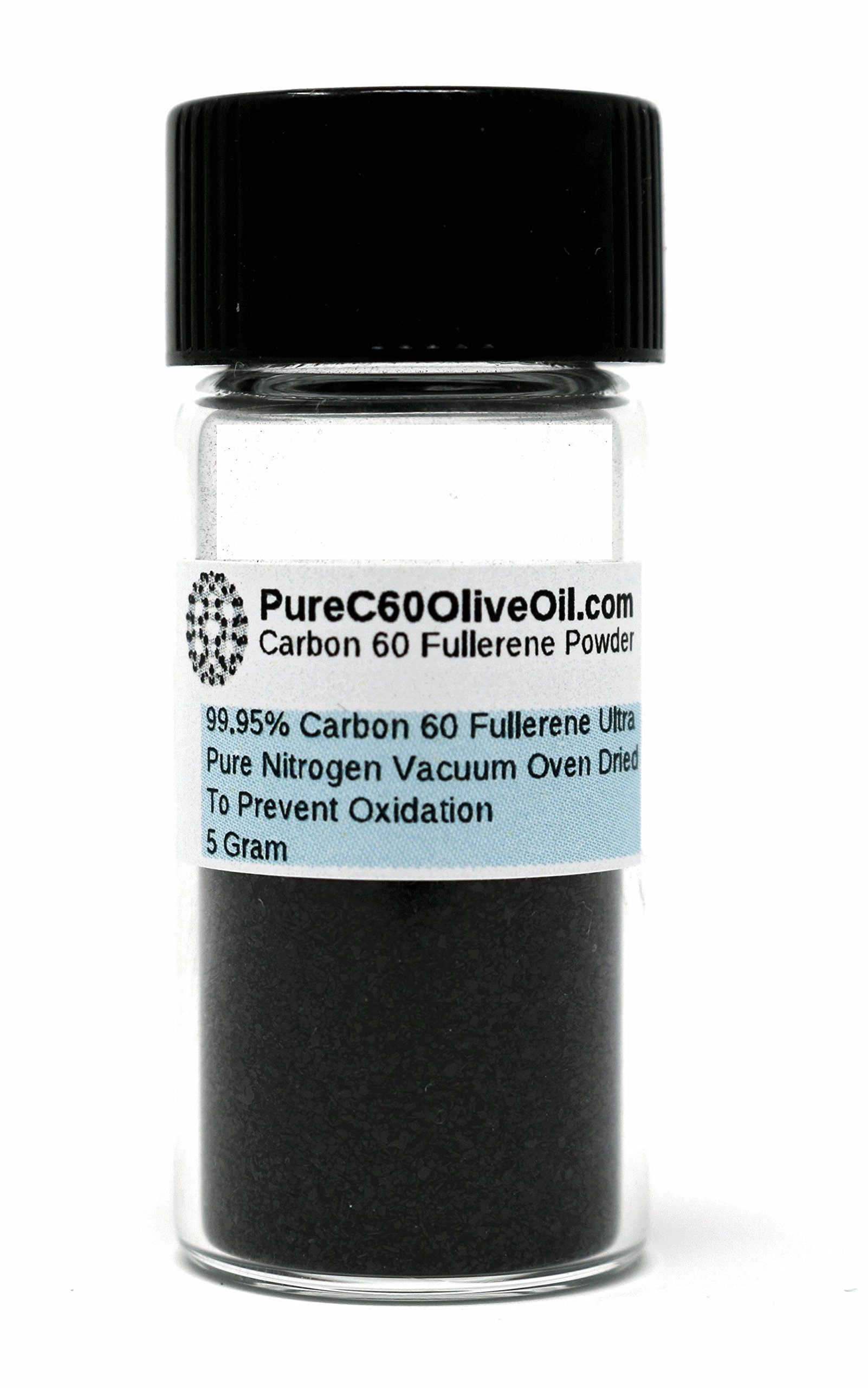 PureC60OliveOil 99.95% C60 Fullerene Powder 5 Grams Solvent Free - Same ...