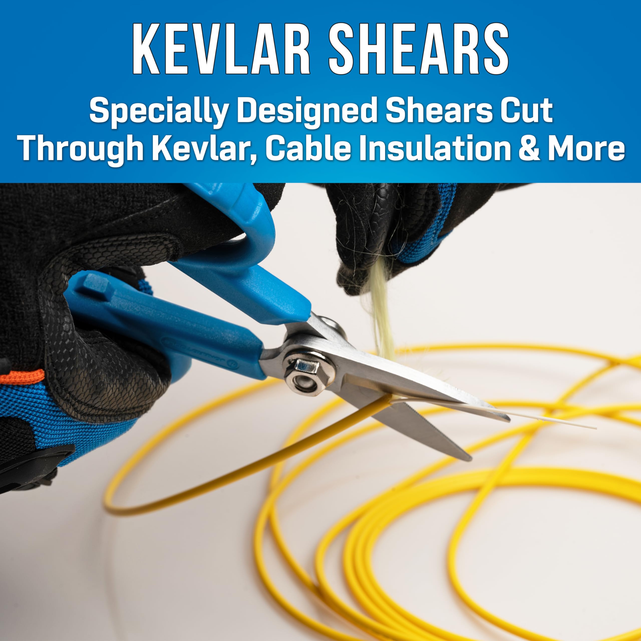 Snapklik.com : KCS-4 Fiber Optic Kevlar Cutting Shears