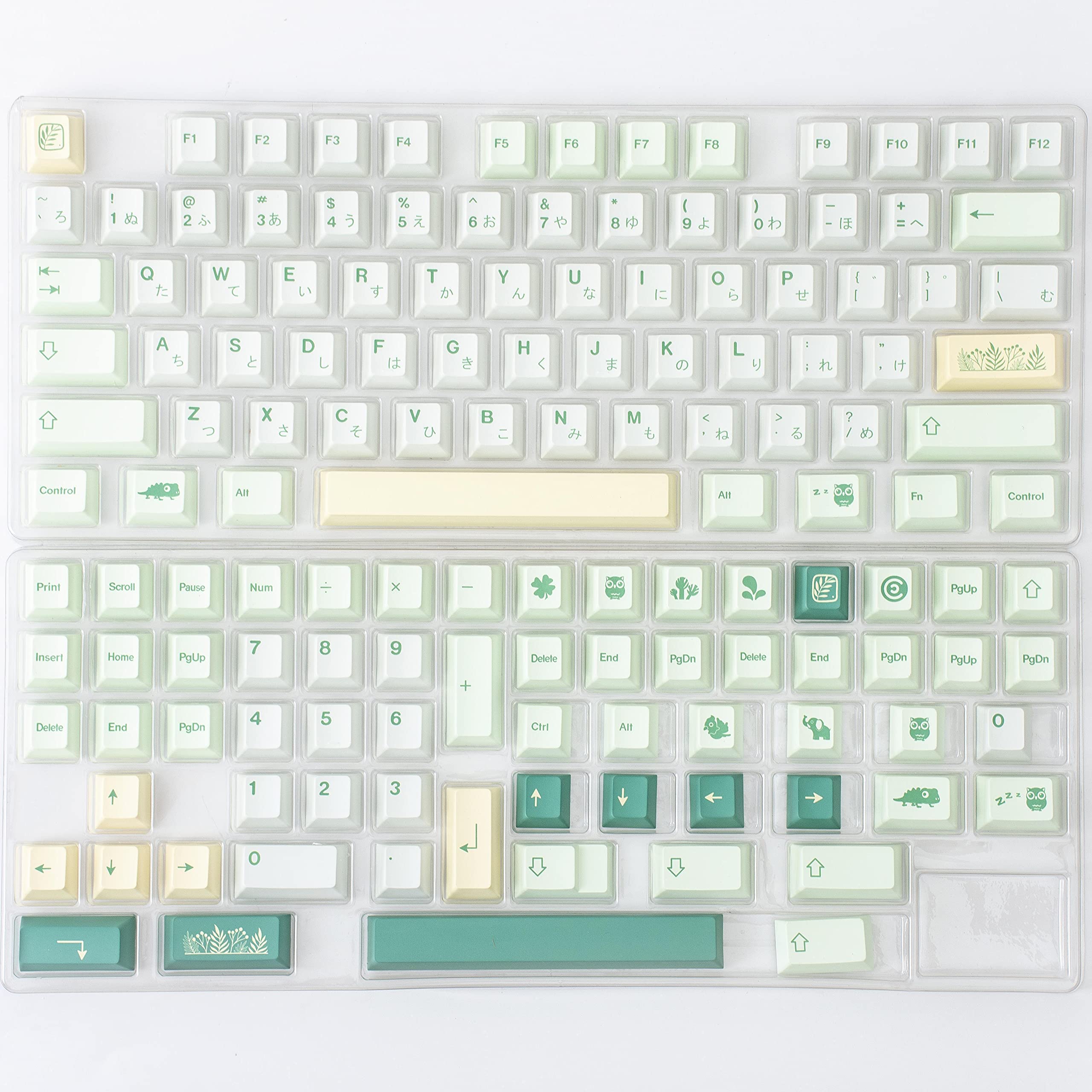 Buy YUNZII Keycap Set, 140 keycaps PBT Sublimation keycaps Cherry ...