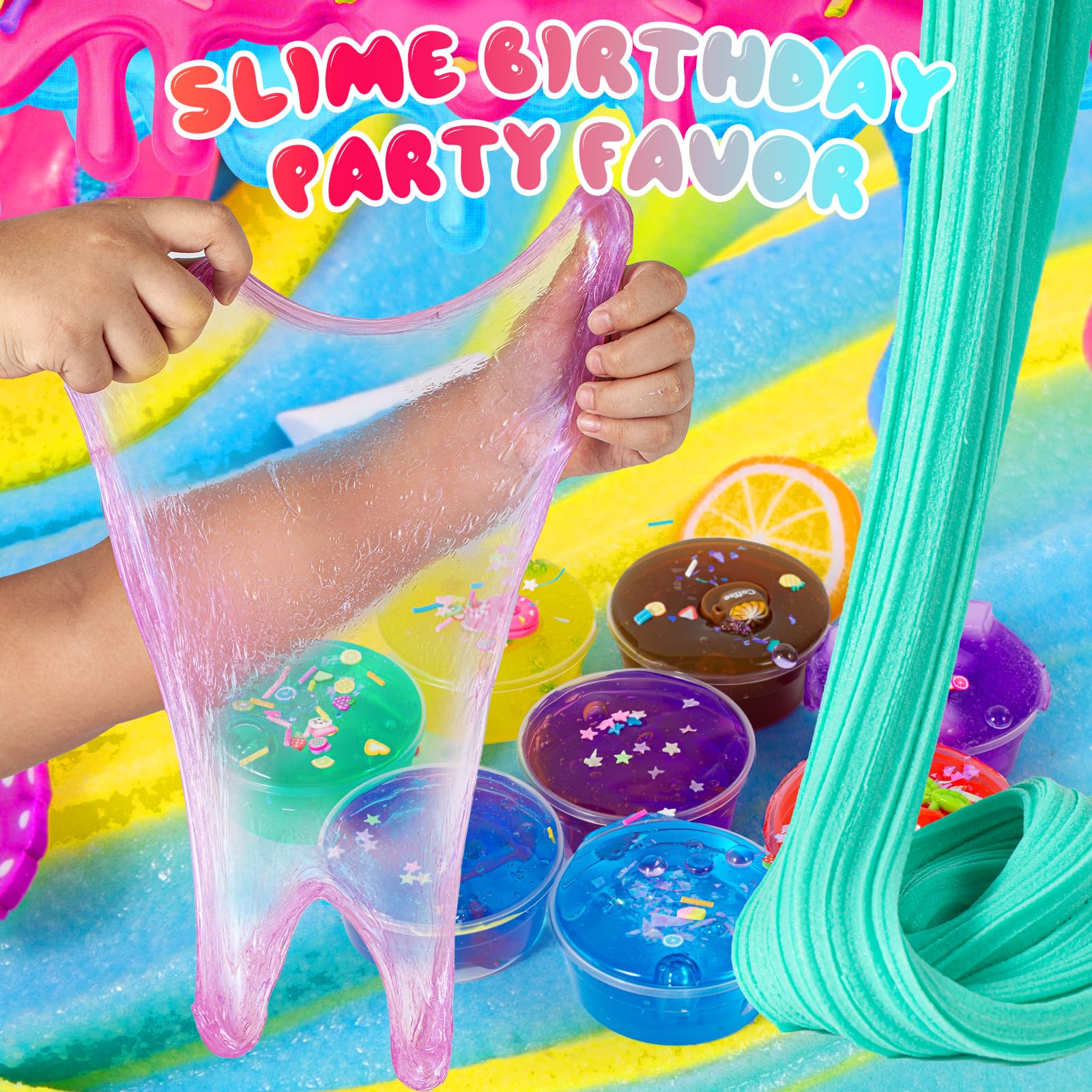 Slime Activator LAWOHO 300ml Frog Slime Kit With Clay, Green Clear ...
