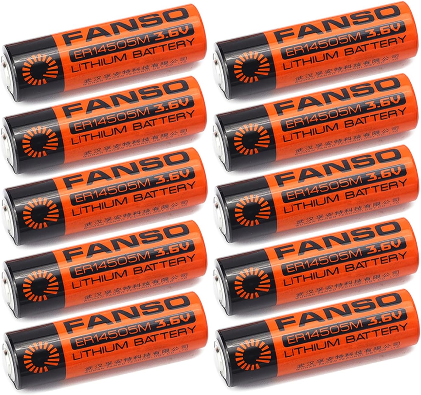Amazon.com: XXSTAR 10 Pack ER14505M 3.6V Lithium Battery SOCL2 2200mAh Batteries AA Size Lithium ...