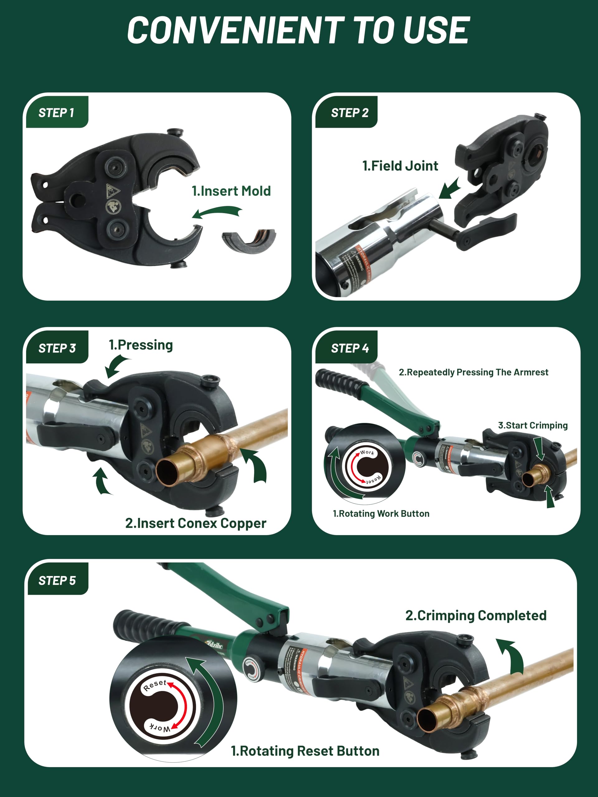 Snapklik.com : UTZIKO Copper Tube Fitting Crimping Tool - ProPress Pipe ...