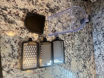 Amazon.com: Cheese Grater with Garlic Crusher - Box Grater Cheese ...